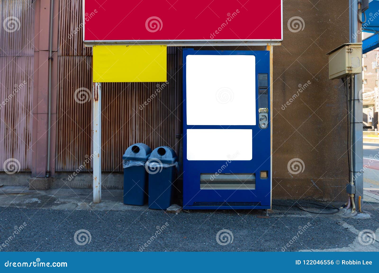 Empty White Shelves of Vending Machine Stock Photo - Image of equipment ...