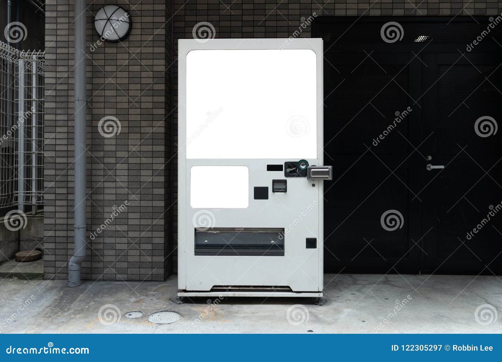Empty White Shelves of Vending Machine Stock Image - Image of chocolate ...