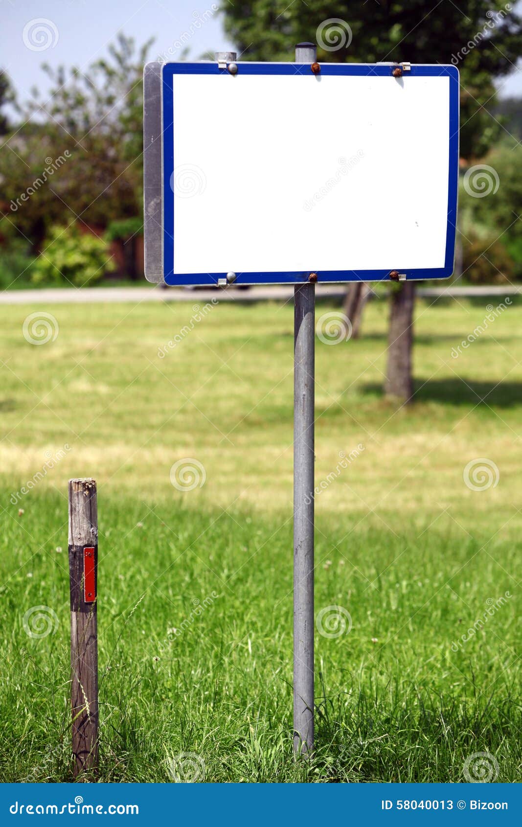 Empty white sign stock image. Image of empty, panel, frame - 58040013