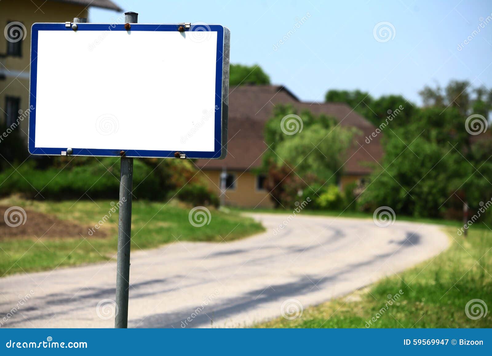 Empty white sign stock image. Image of sign, public, banner - 59569947