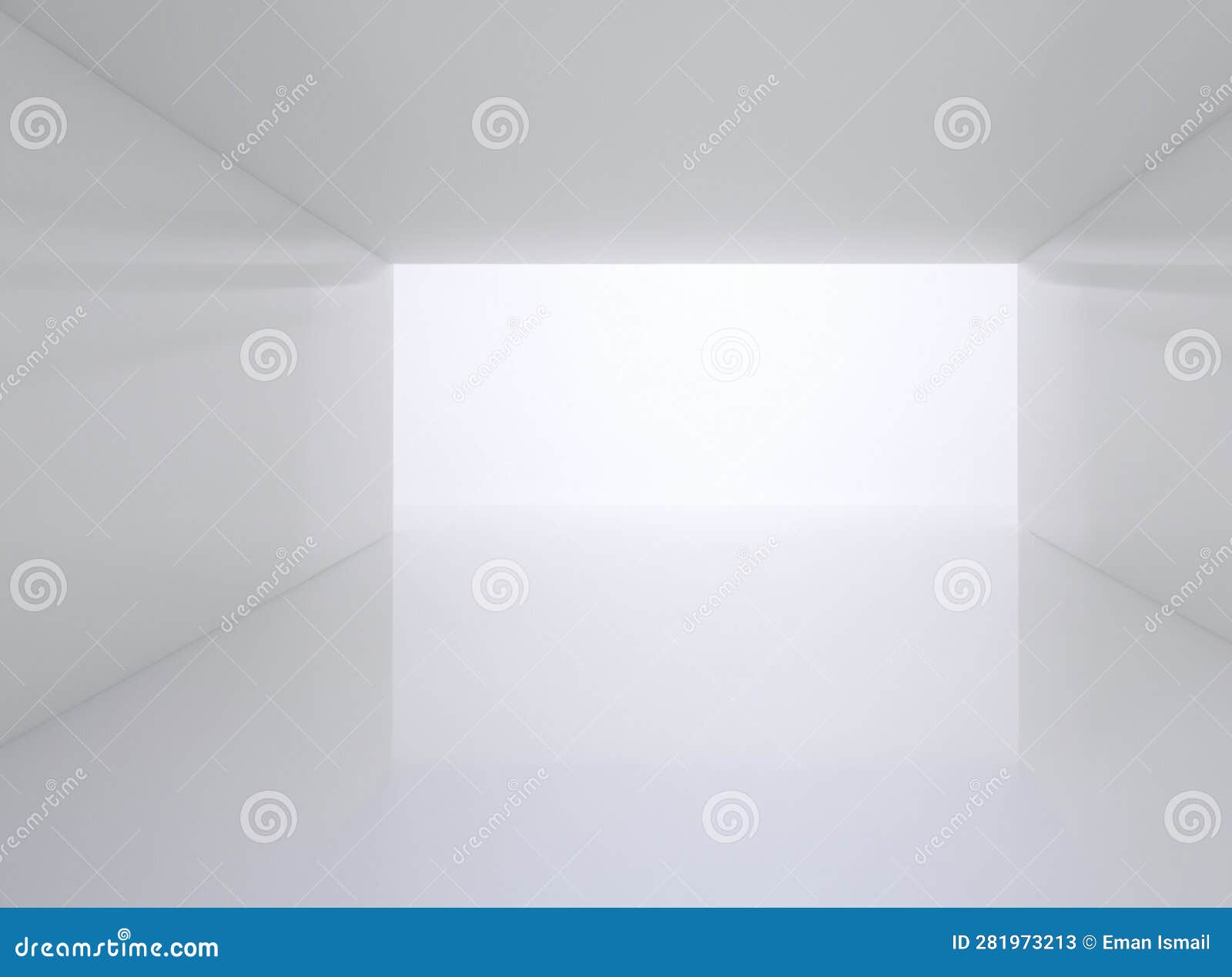 Empty White Space Room for Interior Designs Stock Illustration ...