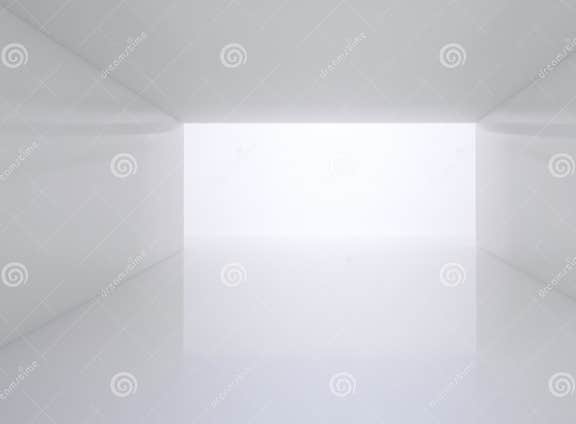 Empty White Space Room for Interior Designs Stock Illustration ...