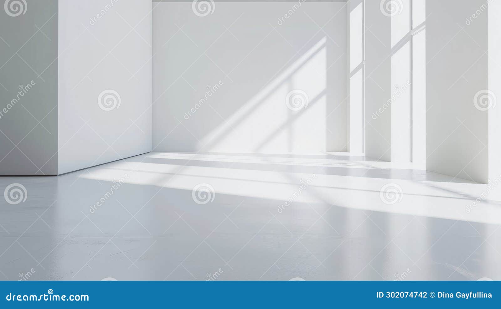Empty White Studio Background. Design for Displaying Product Stock ...