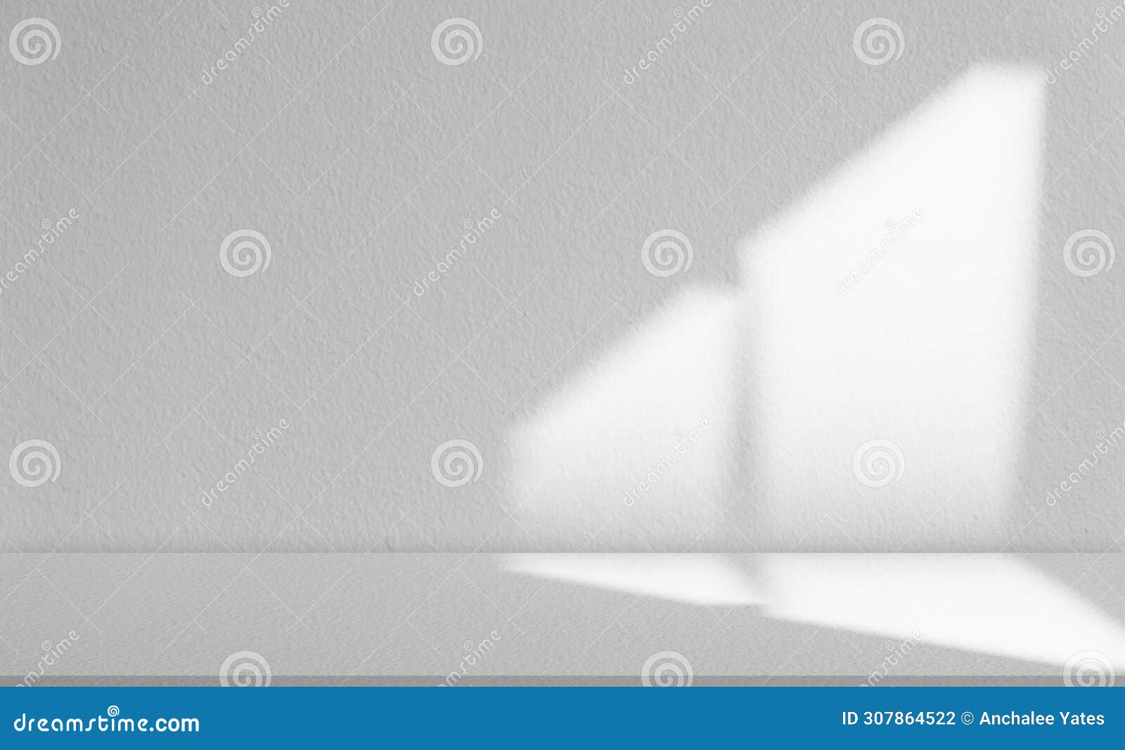 Empty White Studio Background with Table Top,Concrete Wall Texture with ...