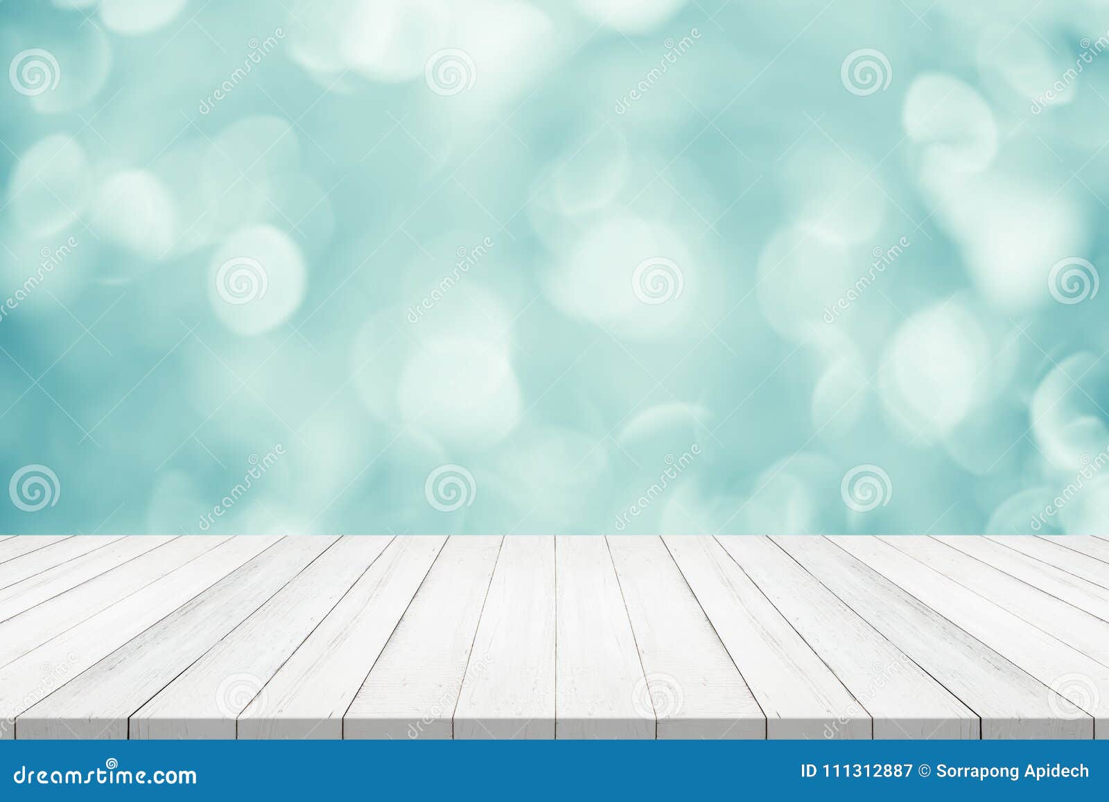 Empty White Table Top on Blurred Background, Space for Montage Pr Stock ...