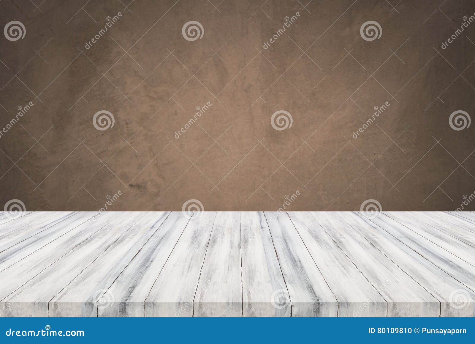 Empty White Table Top with Concrete Wall Background Stock Photo - Image ...