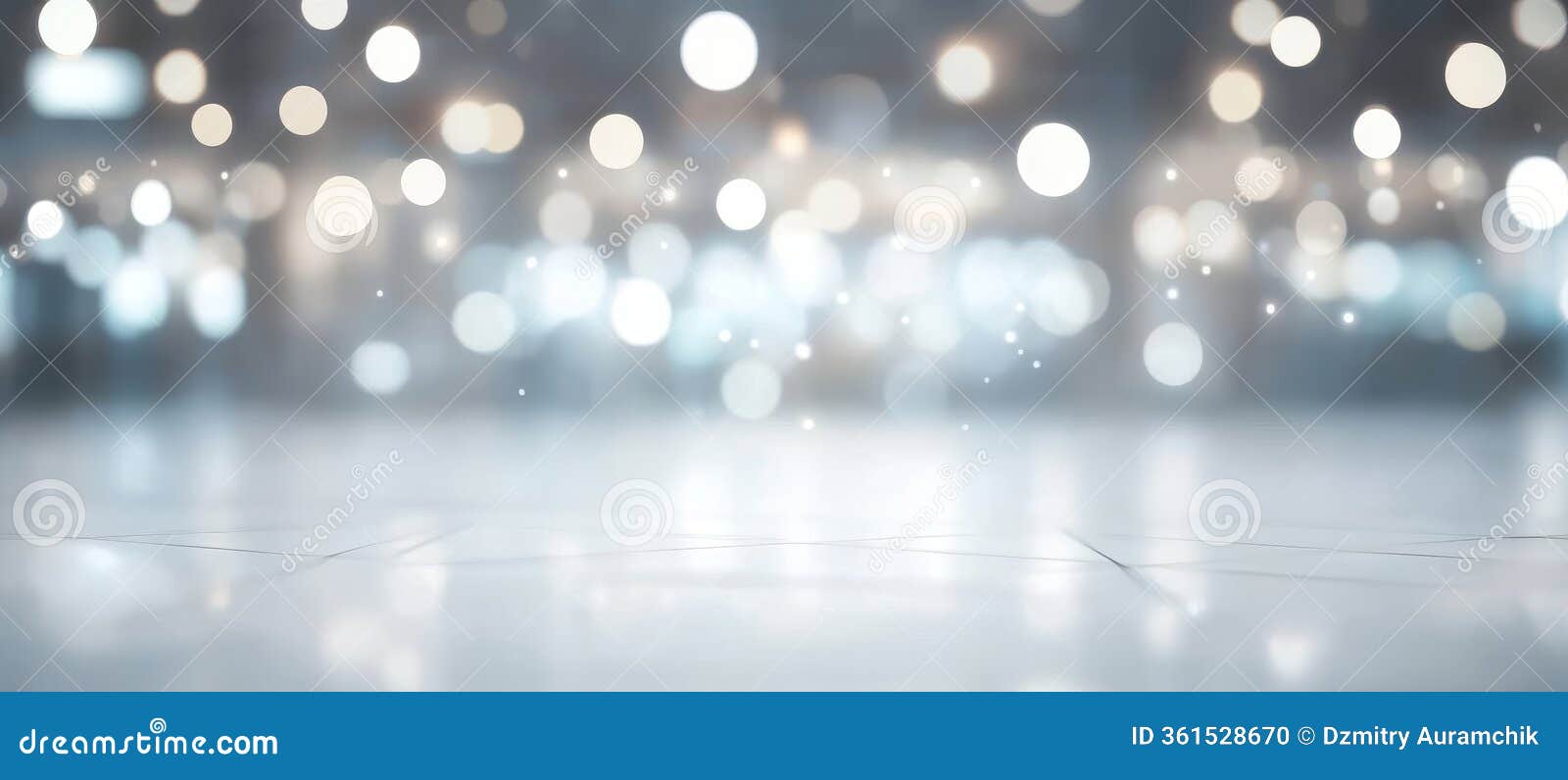 An Empty White-tiled Floor Space, Featuring a Blurred, Abstract, and ...