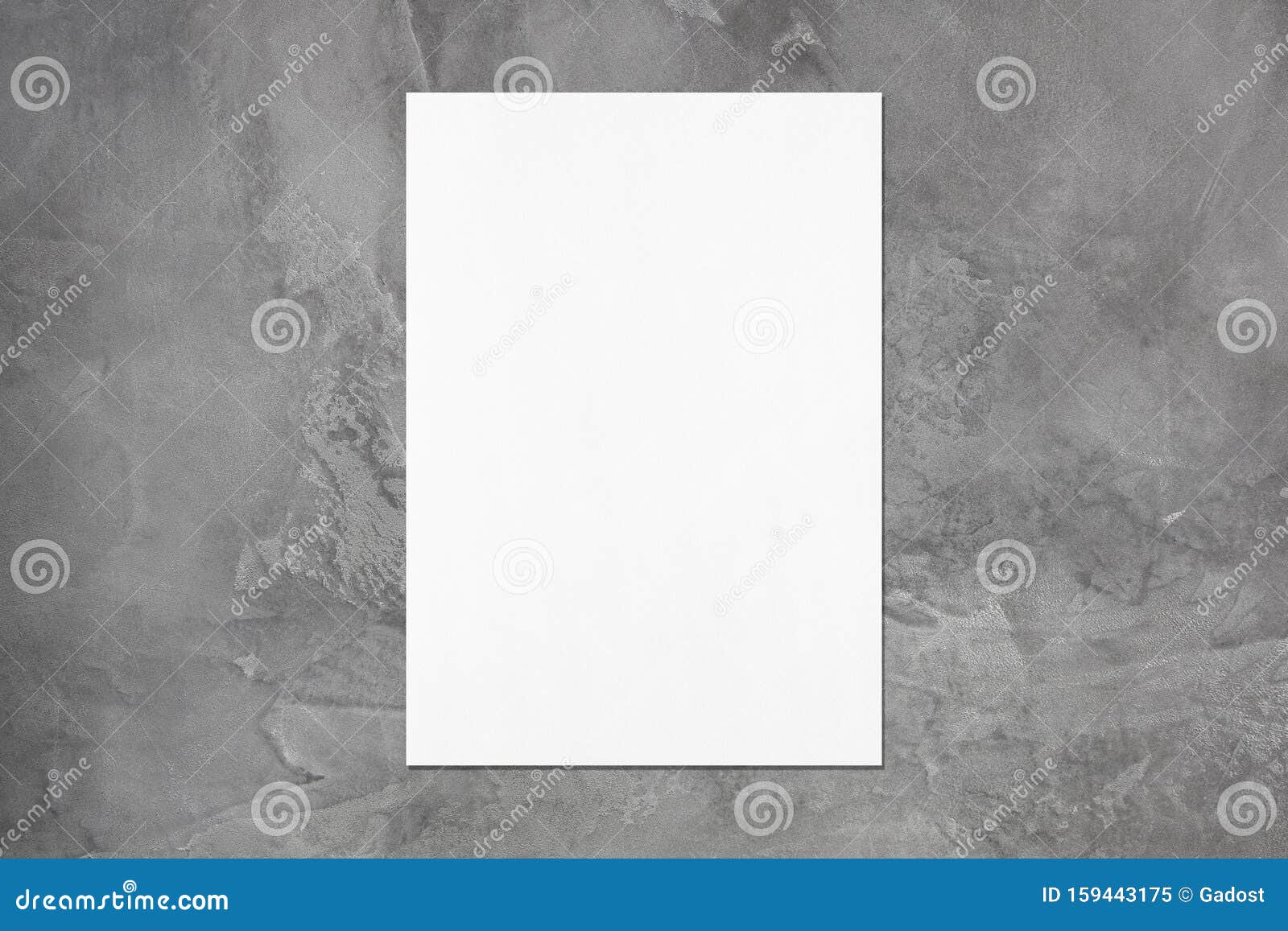 Empty White Vertical Rectangle Poster Mockup Stock Image - Image of ...