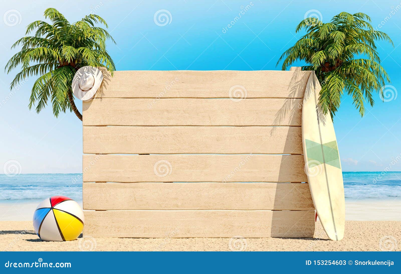 Empty White Wooden Board on the Beach, Summer Time, Travel, Destination ...