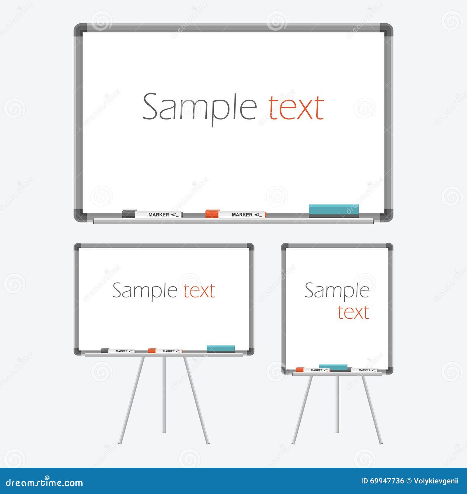 Empty Whiteboard With Color Markers And Magnetic , Whiteboard ... Empty Whiteboard With Color Markers And Magnetic , Whiteboard ...