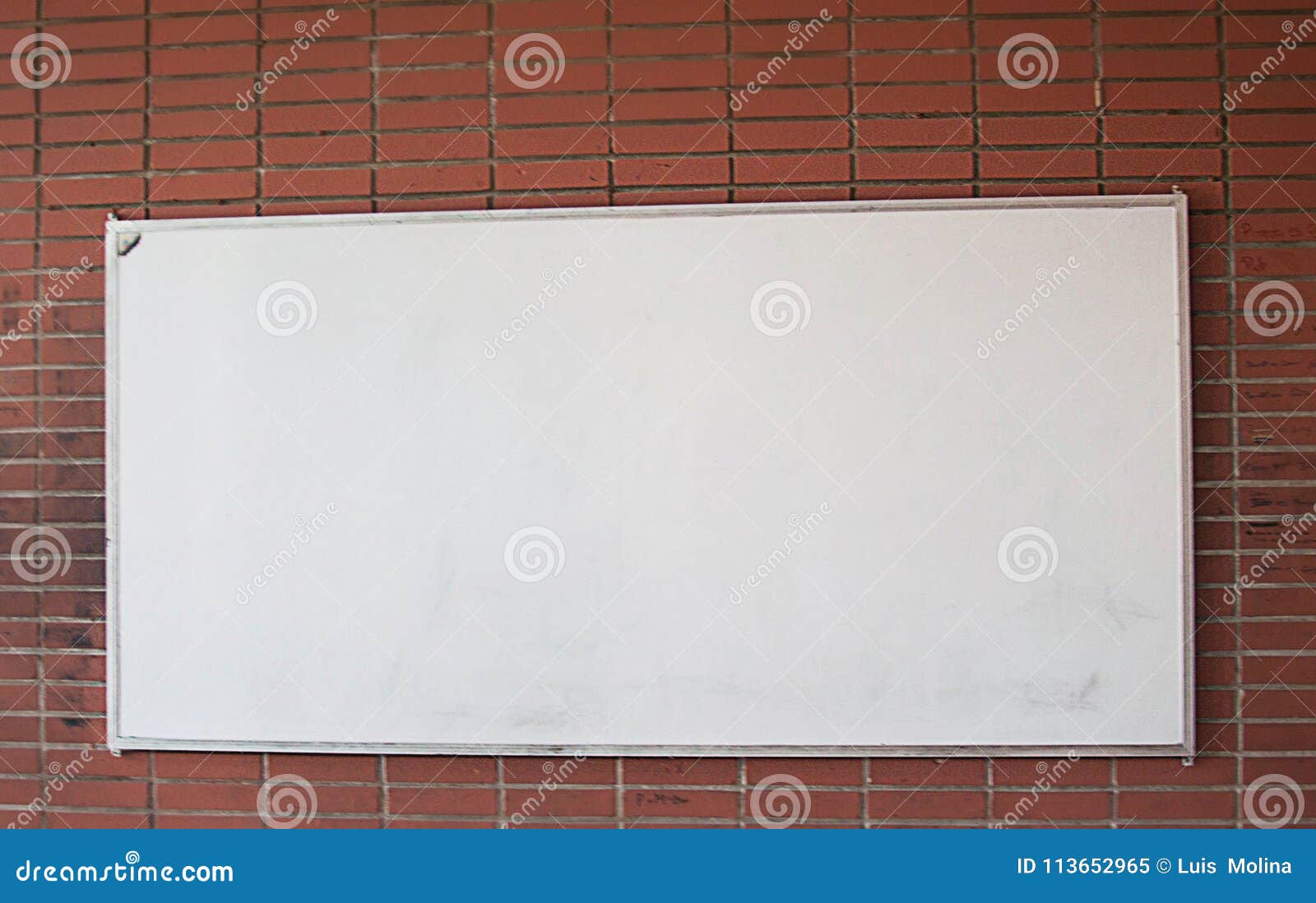 Empty Whiteboard in a Classroom Stock Image - Image of education ...