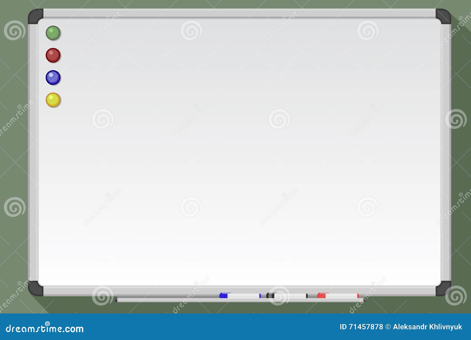 Empty Whiteboard Illustration Stock Photo - Image of modern, digital ...