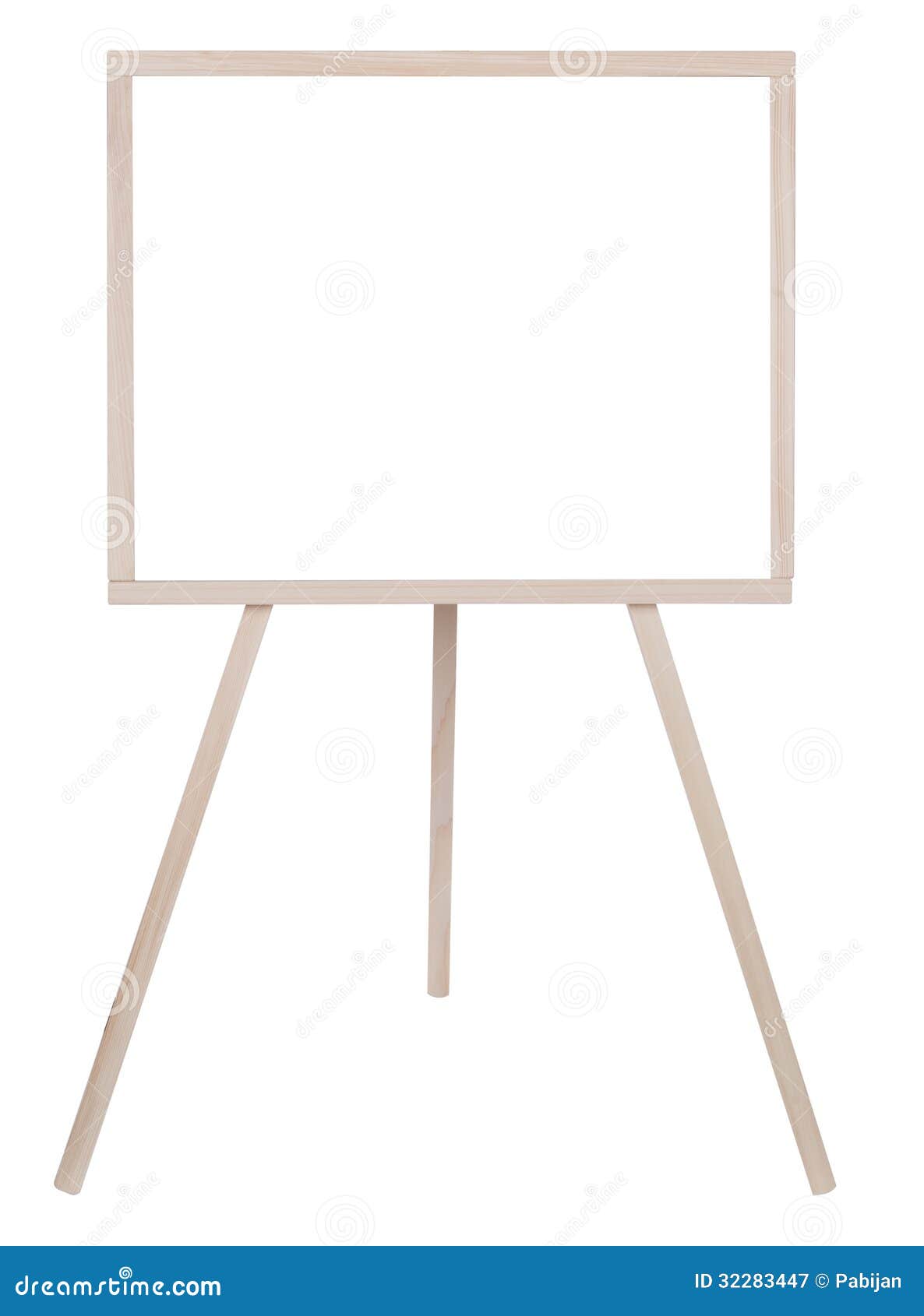 Empty Whiteboard (presentetion Board) Isolated on White Stock Image ...