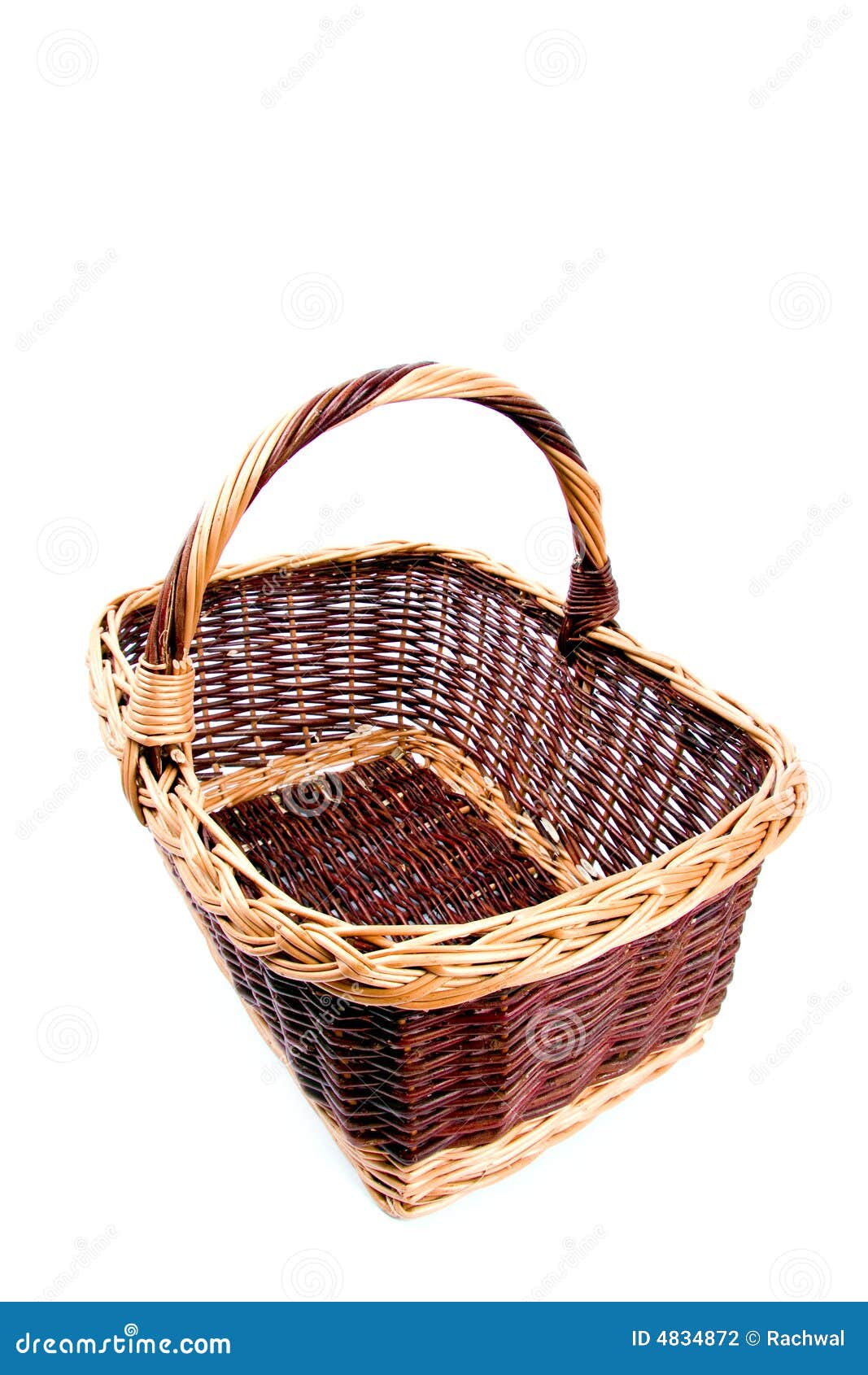 Empty Wicker Basket stock photo. Image of basketwork, color - 4834872