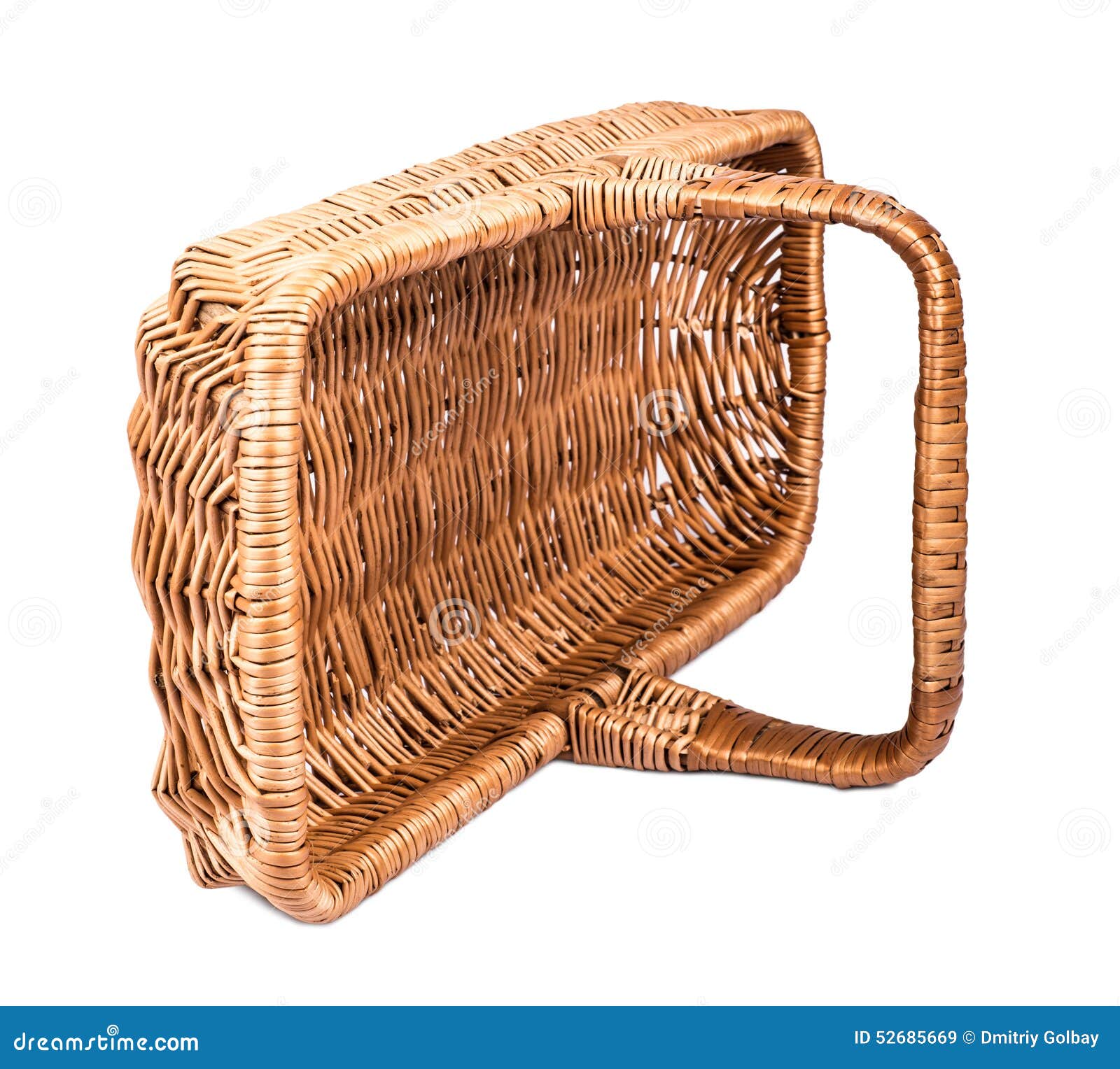 Empty wicker basket stock image. Image of bakery, container - 52685669