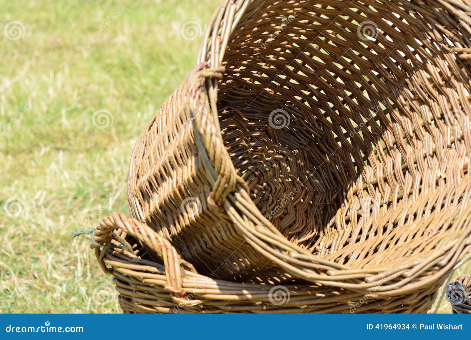 Empty wicker baskets stock photo. Image of gift, brown - 41964934