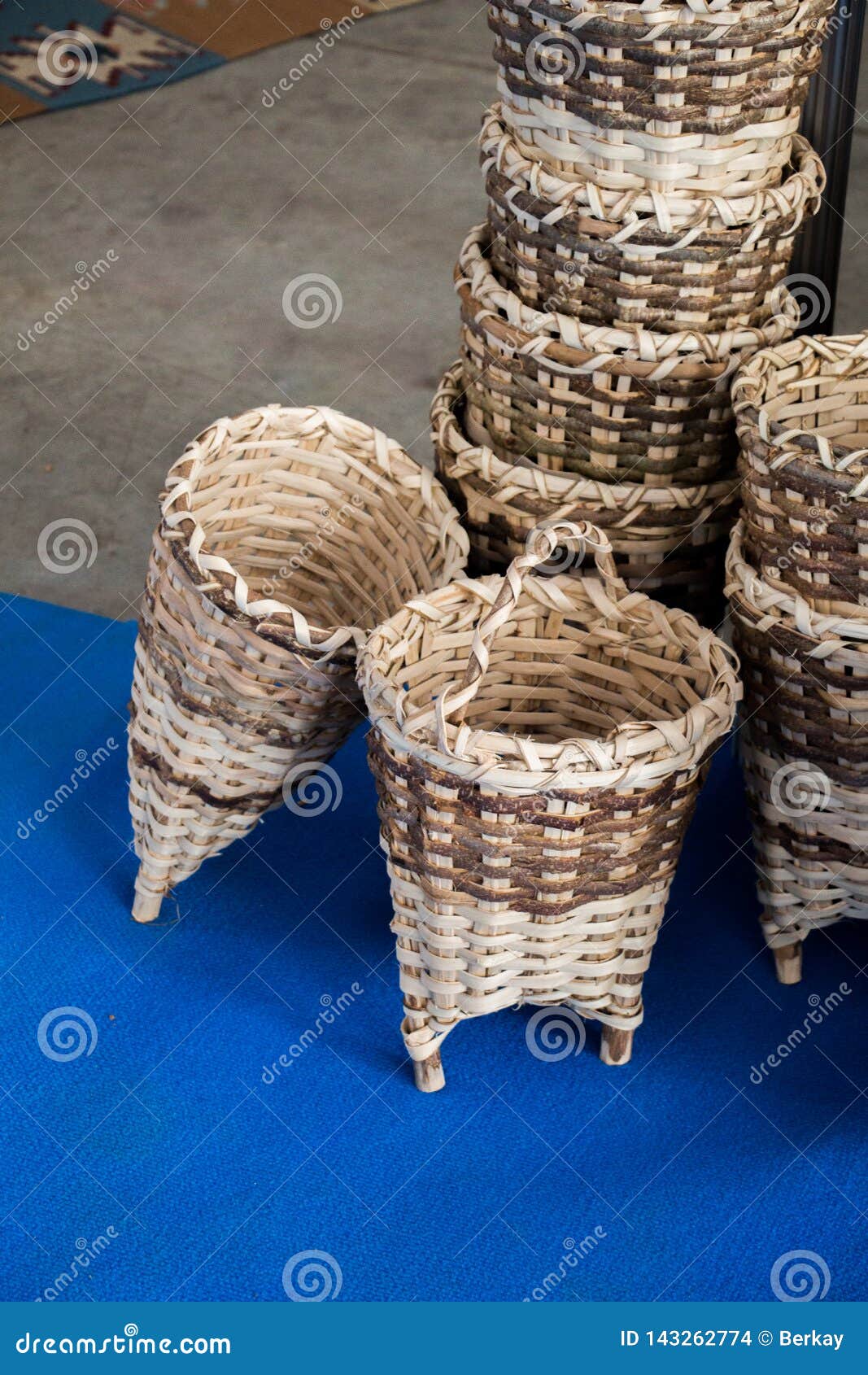 Empty Wicker Baskets for Sale Stock Photo - Image of basket, decorative ...