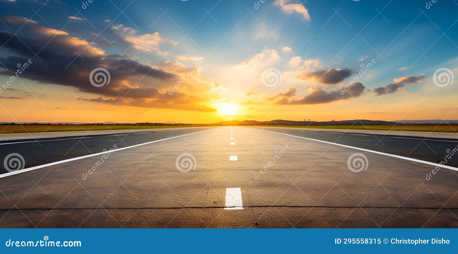 Empty Wide Road, Perfect for PPTs and Website Backgrounds, Wide Angle ...