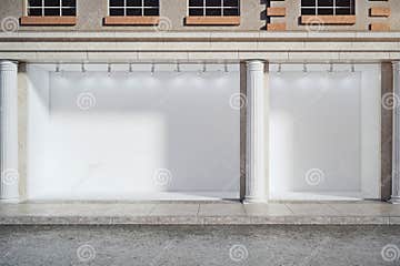 Empty window display stock illustration. Illustration of commercial ...