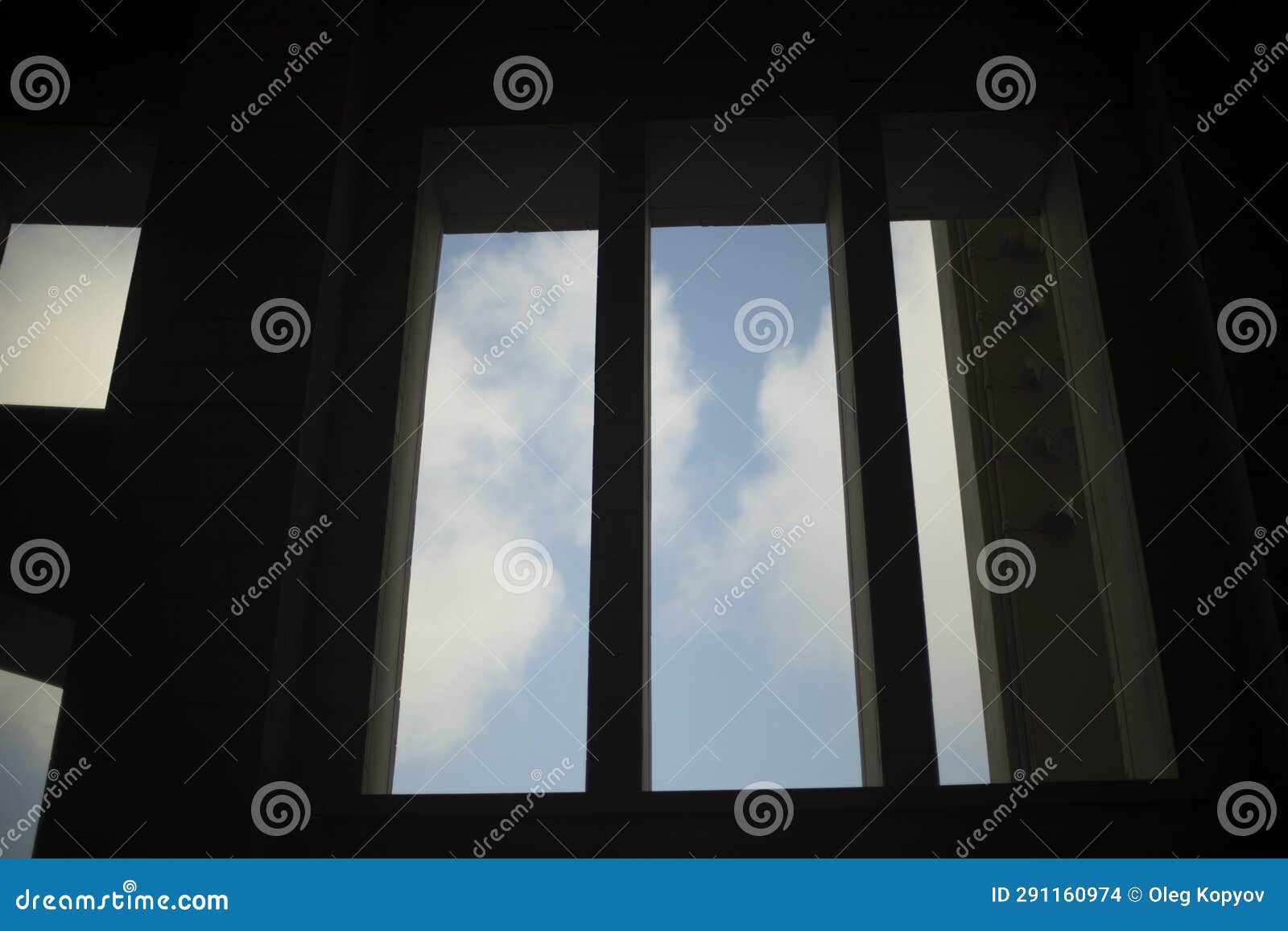 Empty Window Opening. Architectural Details Stock Photo - Image of ...
