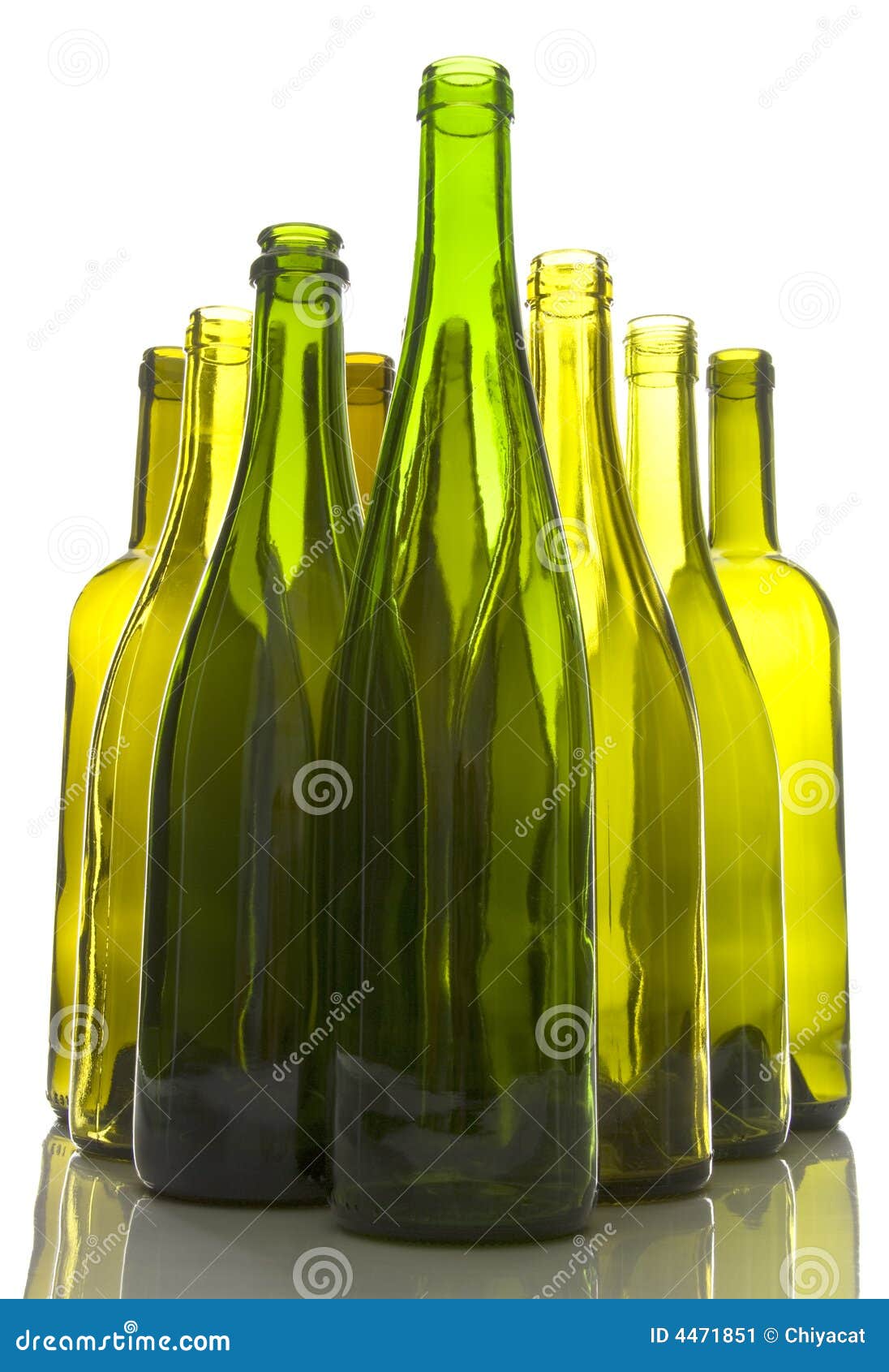 Empty Wine Bottles stock image. Image of multi, storage - 4471851