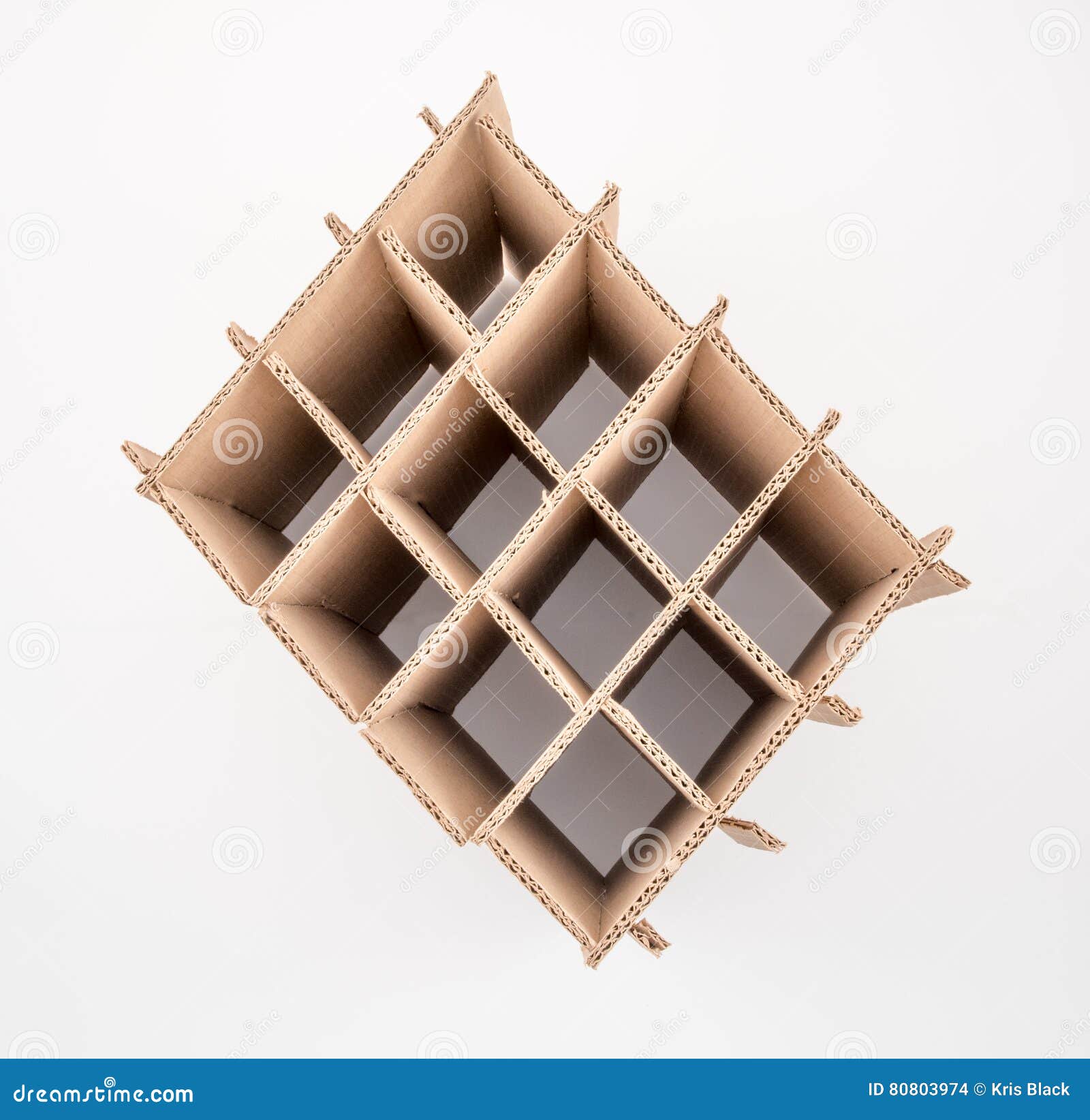 Empty Wine Carton Overhead View Stock Photo - Image of twelve ...