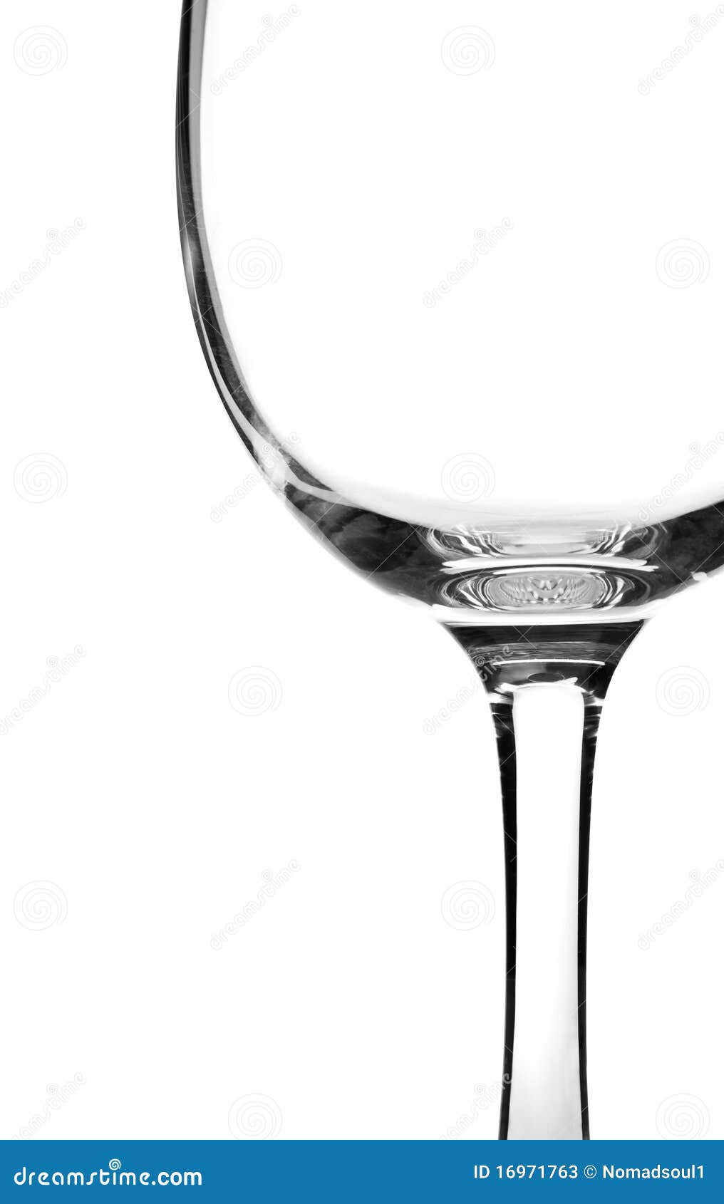 Empty wine glass stock image. Image of fragility, curve - 16971763
