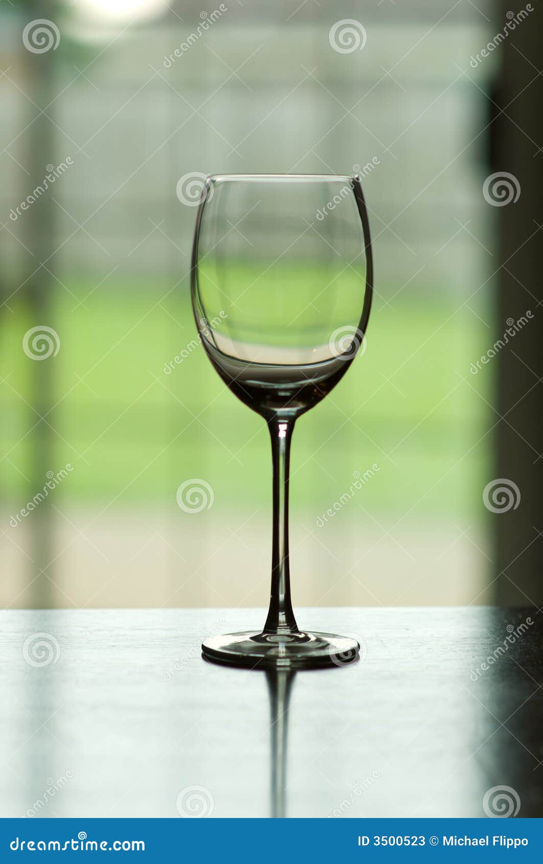 Empty Wine Glass stock image. Image of glass, reflection - 3500523