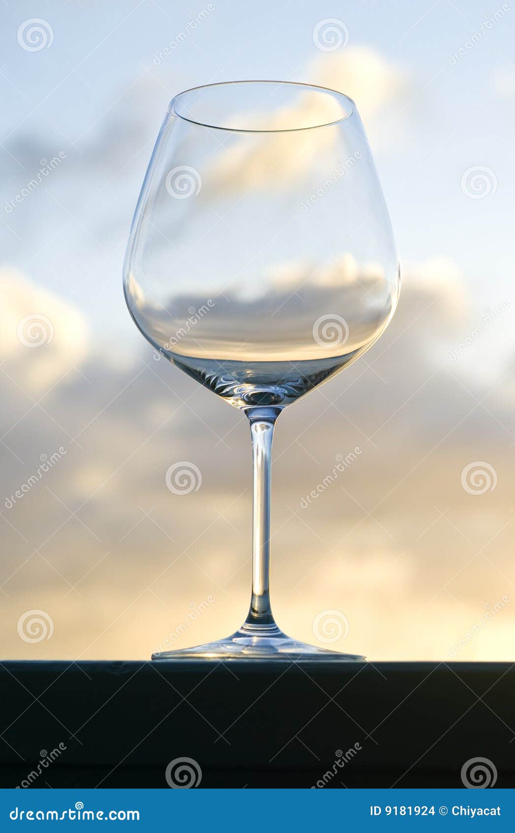 An Empty Wine Glass stock photo. Image of tranquil, wine - 9181924