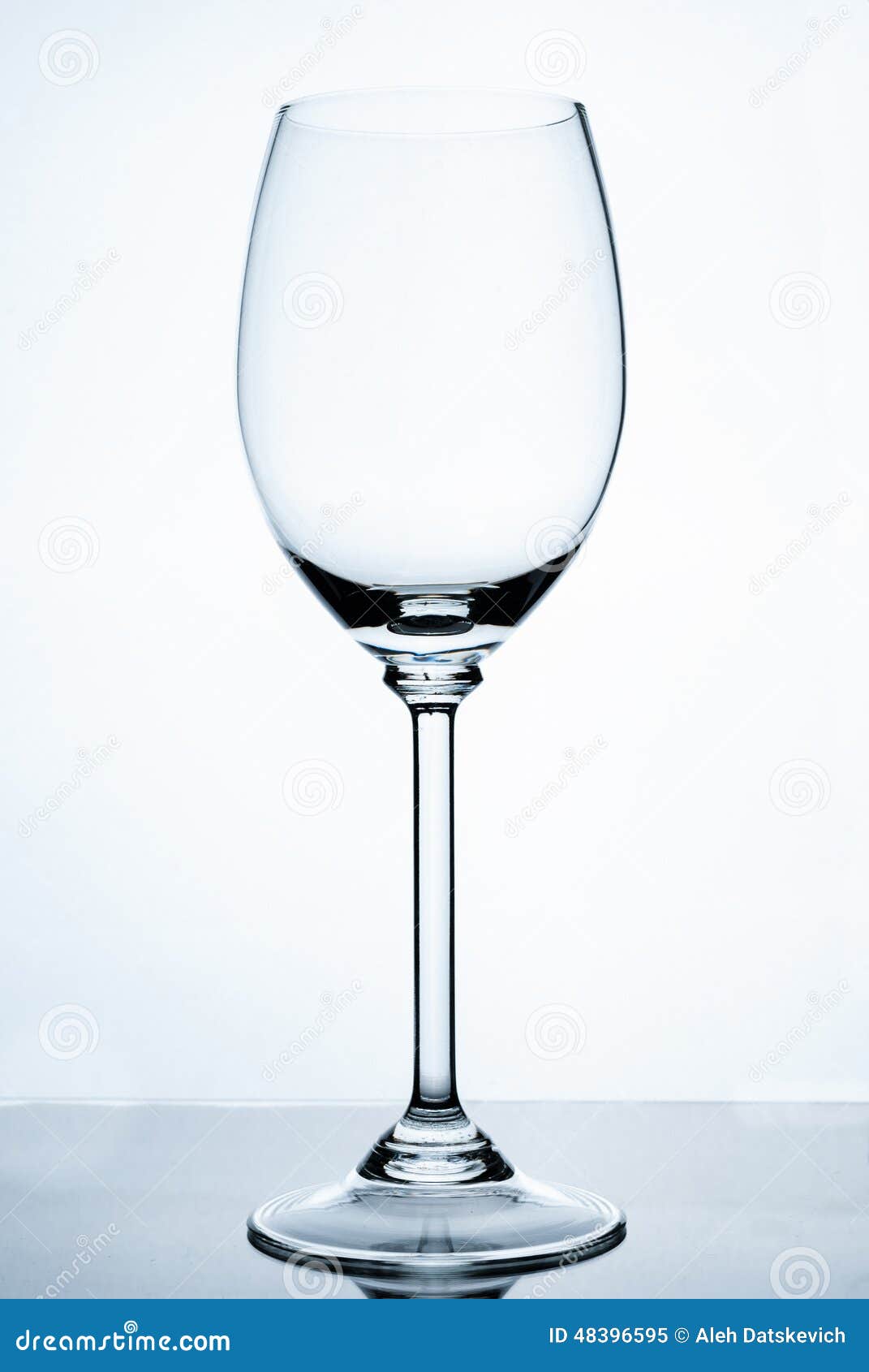 Empty wine glass. stock image. Image of isolated, crystal - 48396595