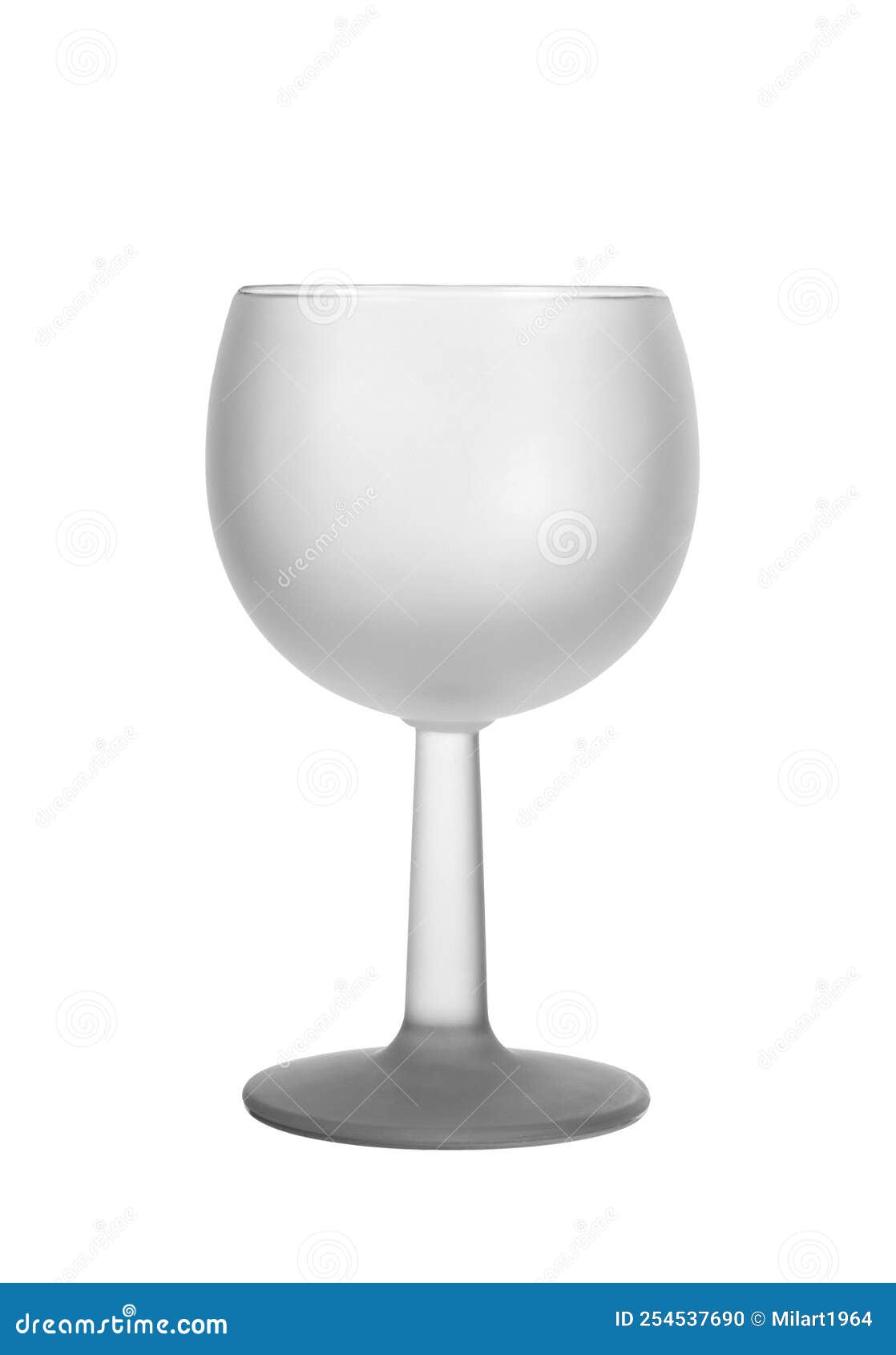 Empty wine glass isolated stock photo. Image of shape - 254537690