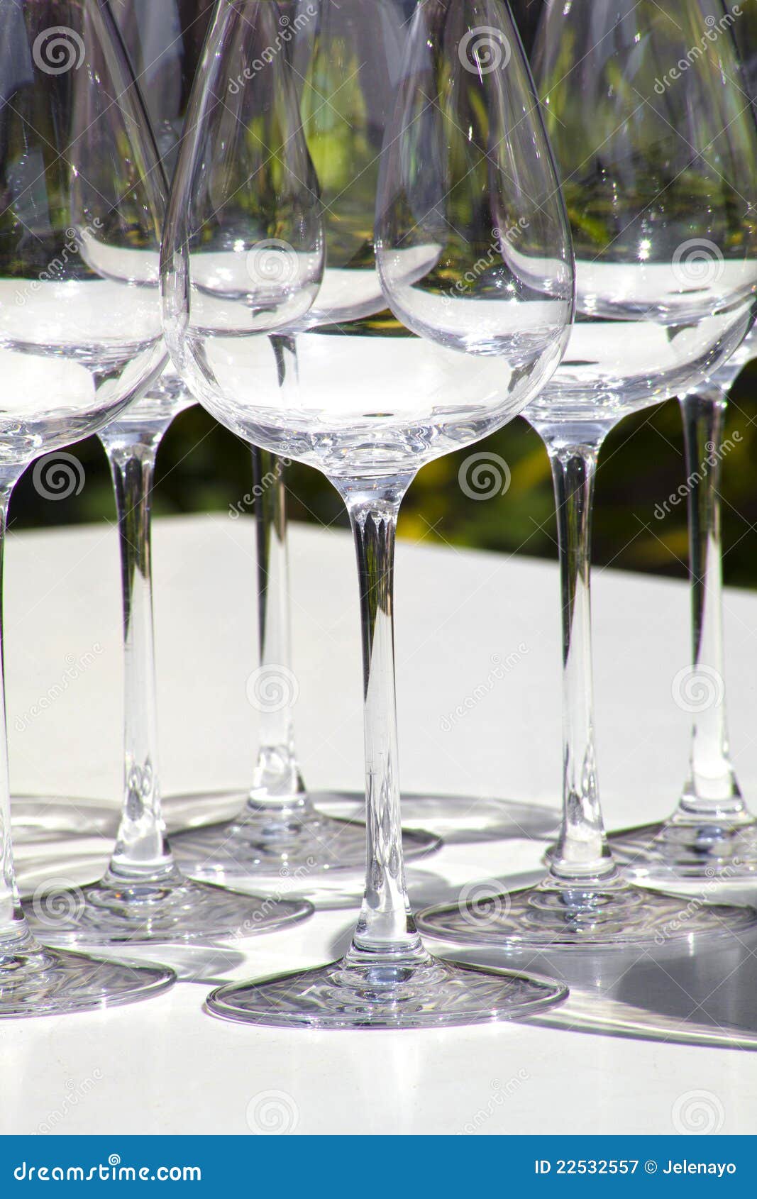 Empty wine glasses stock image. Image of vertical, winery - 22532557