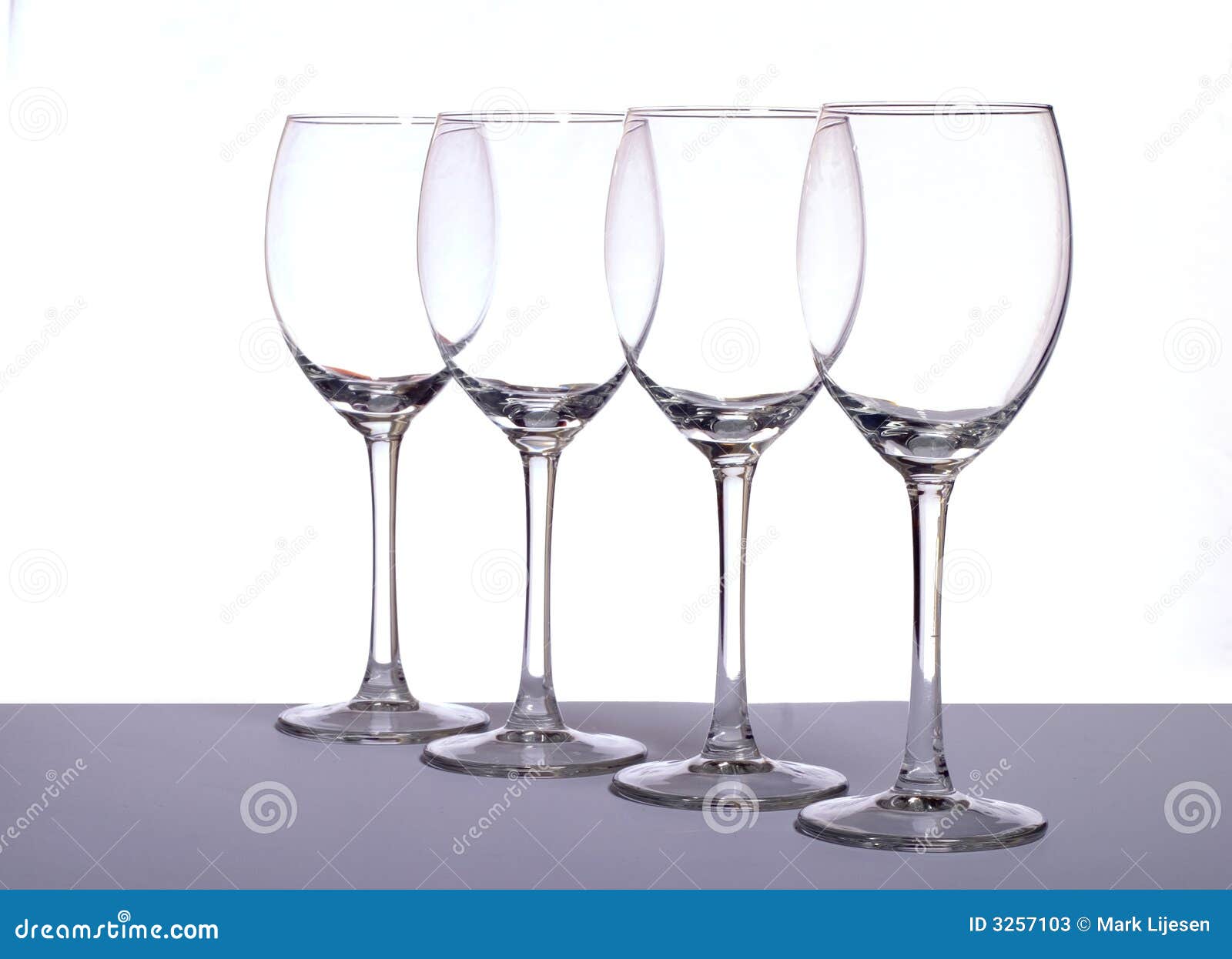 Empty wine glasses stock image. Image of party, drink - 3257103