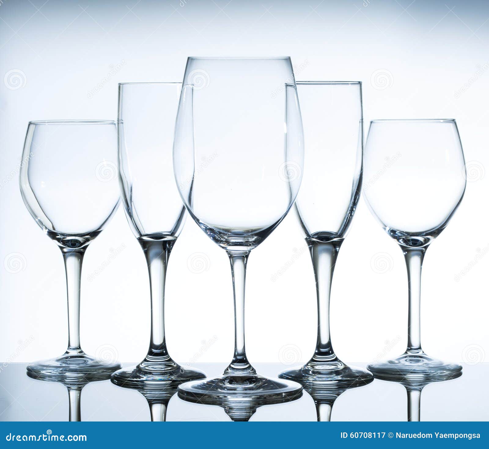 Empty wine glasses stock image. Image of collage, white - 60708117