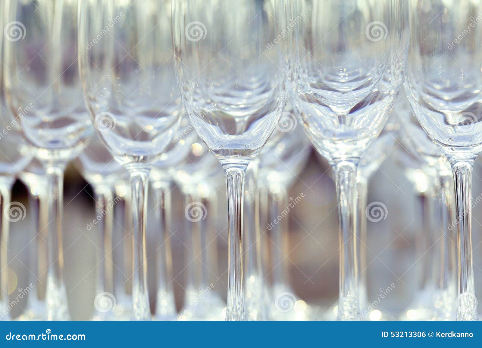 Empty wine glasses stock photo. Image of glass, empty - 53213306