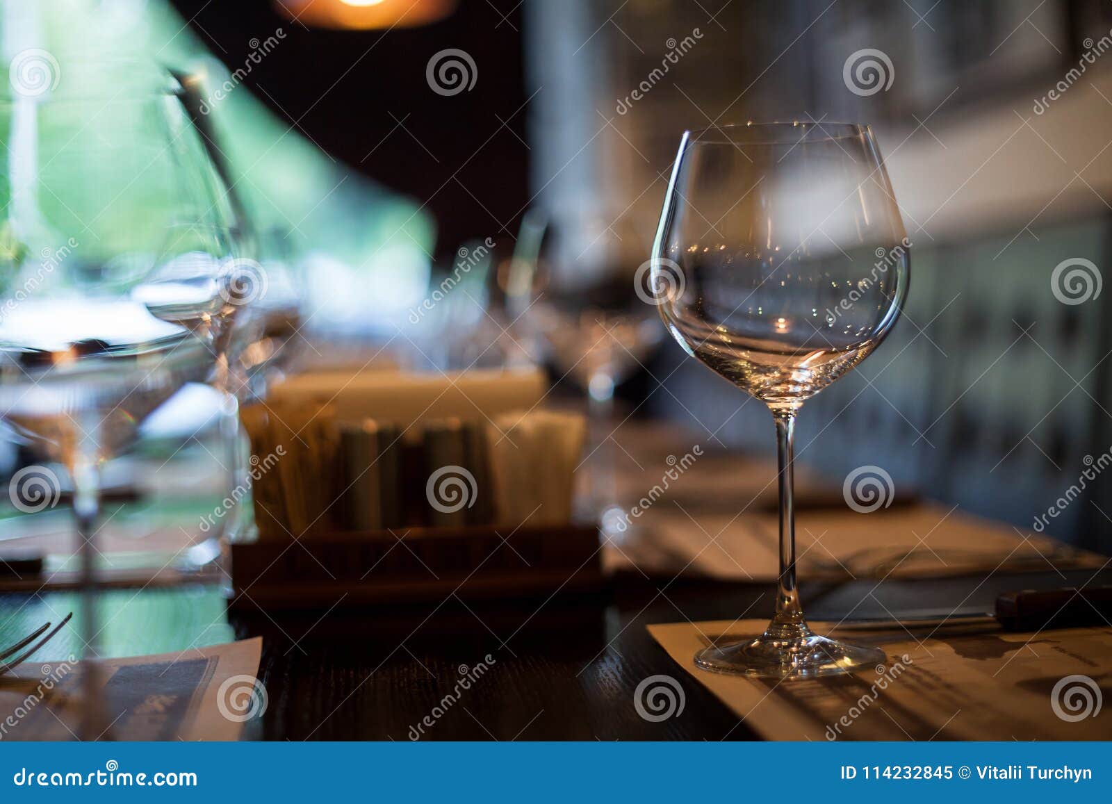 Wine Glasses and Table Setting in Restaurant Editorial Image - Image of ... Wine Glasses and Table Setting in Restaurant Editorial Image - Image of ...
