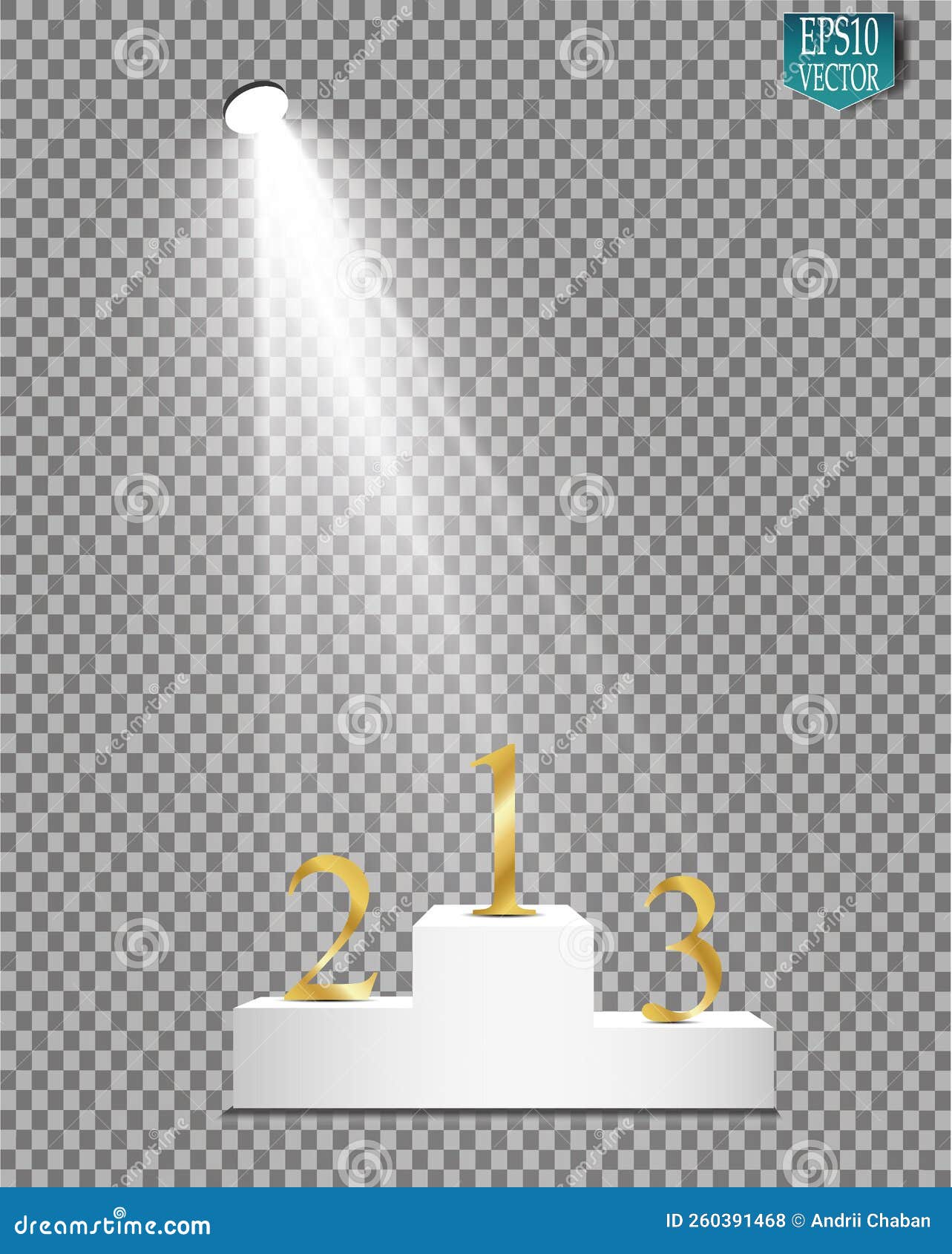 Empty Winners Podium with First, Second and Third Place for Award ...