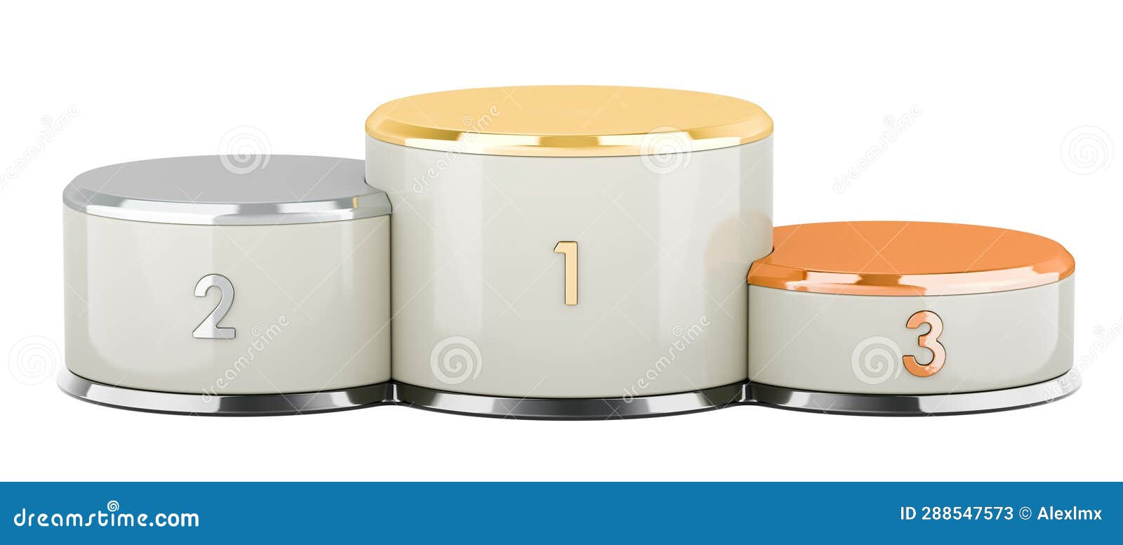 Empty Winners Podium. 1, 2, 3 Places Stock Illustration - Illustration ...