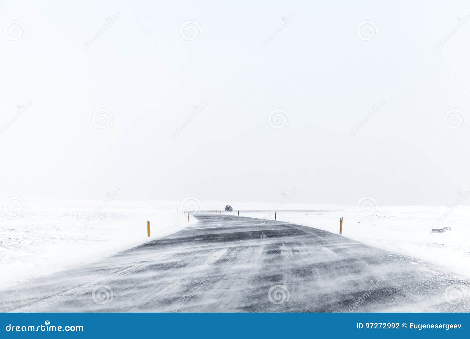 Empty Winter Landscape. Iceland Stock Photo - Image of cold, scenic ...