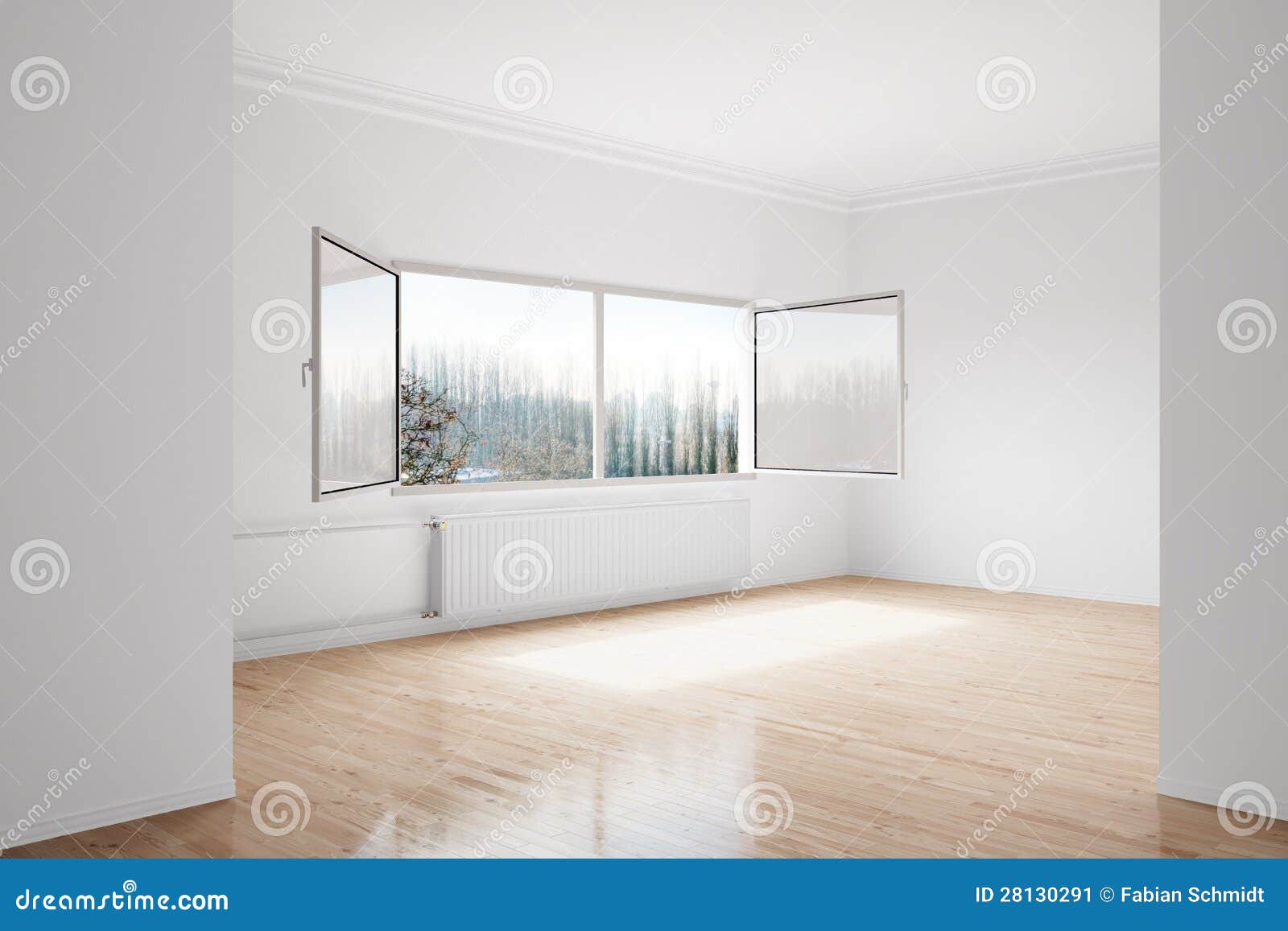 Empty winter room stock illustration. Illustration of consumption ...