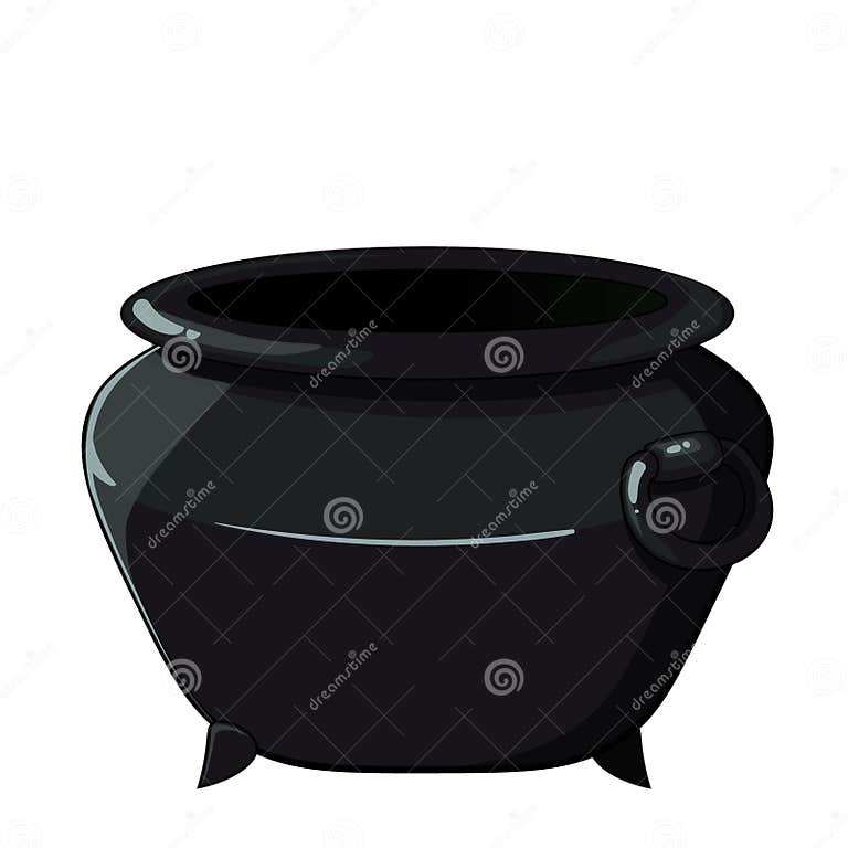 Empty Witch Magic Pot. Vector Object for Mobile Game Stock Vector ...
