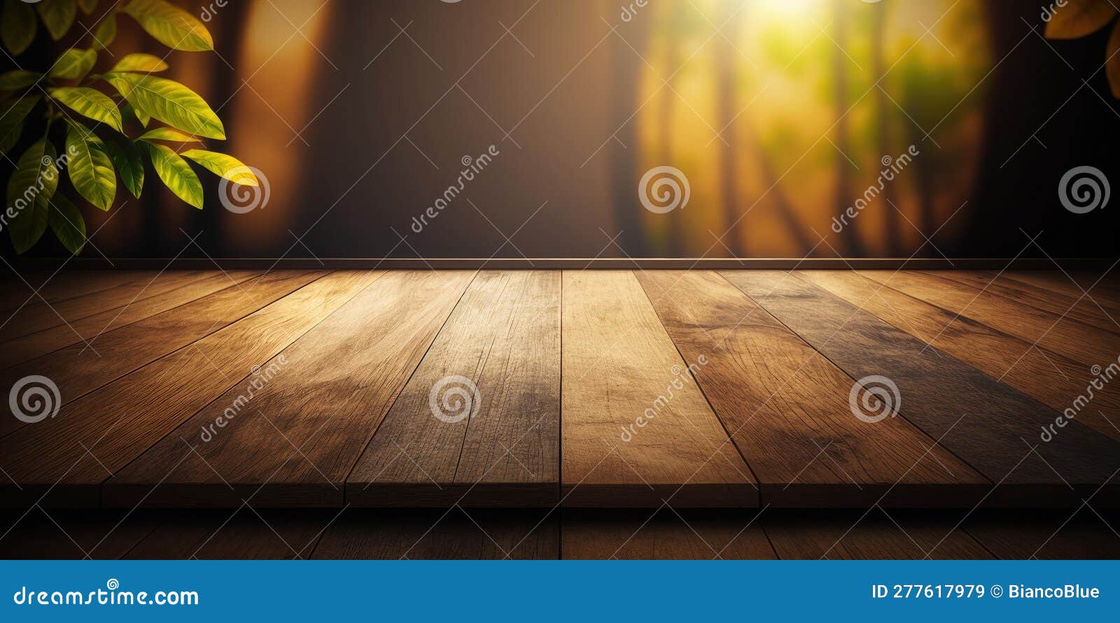 Empty Wood Floor and Wall of Studio Background Stock Image - Image of ...