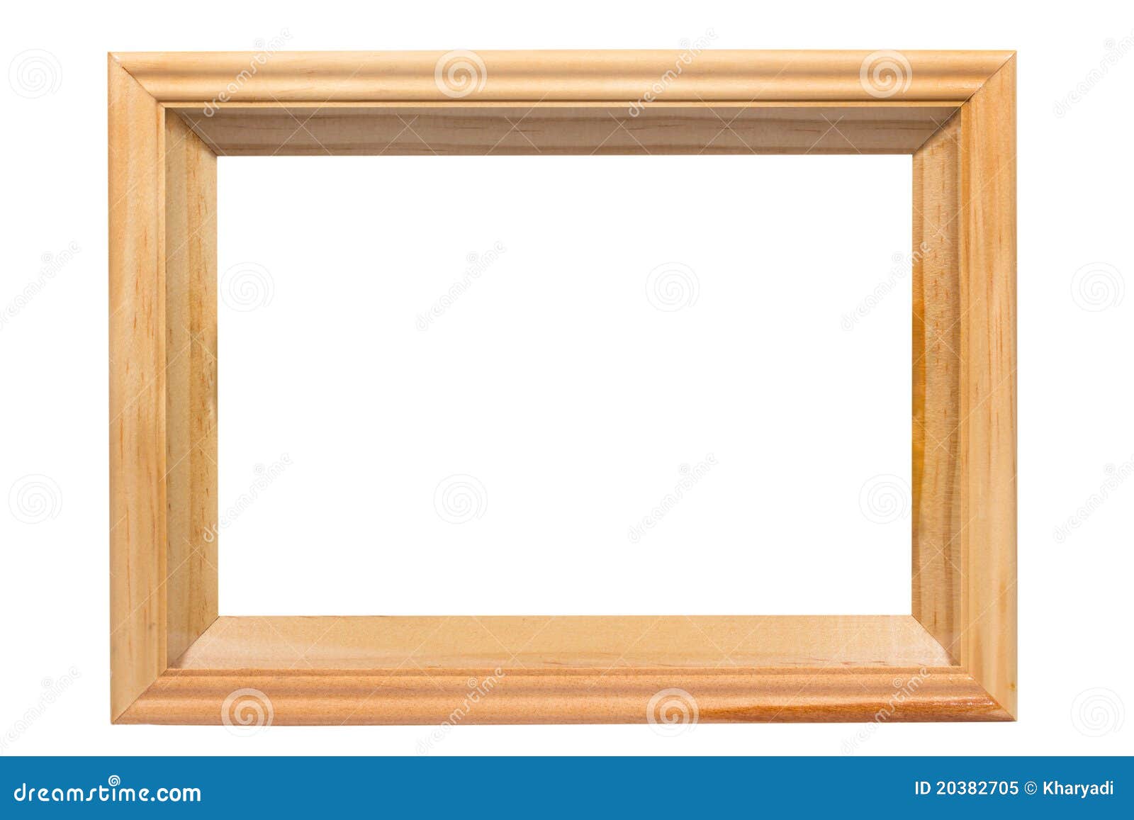 Empty Wood Picture Frame