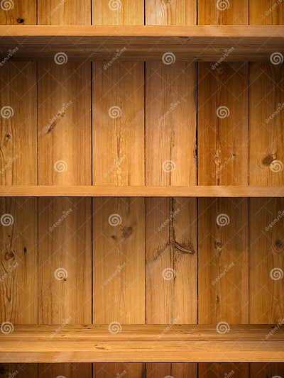 Empty wood shelf stock photo. Image of storage, retro - 19351004