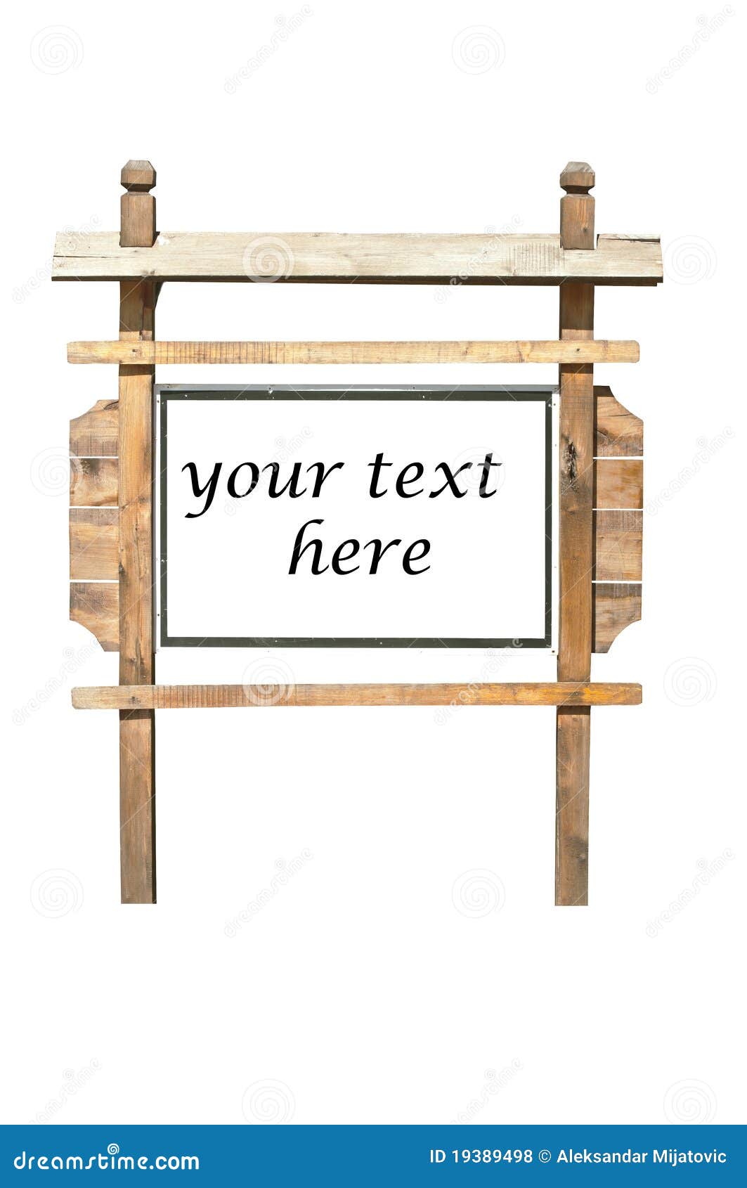 Empty wood sign stock photo. Image of concept, wall, sign - 19389498