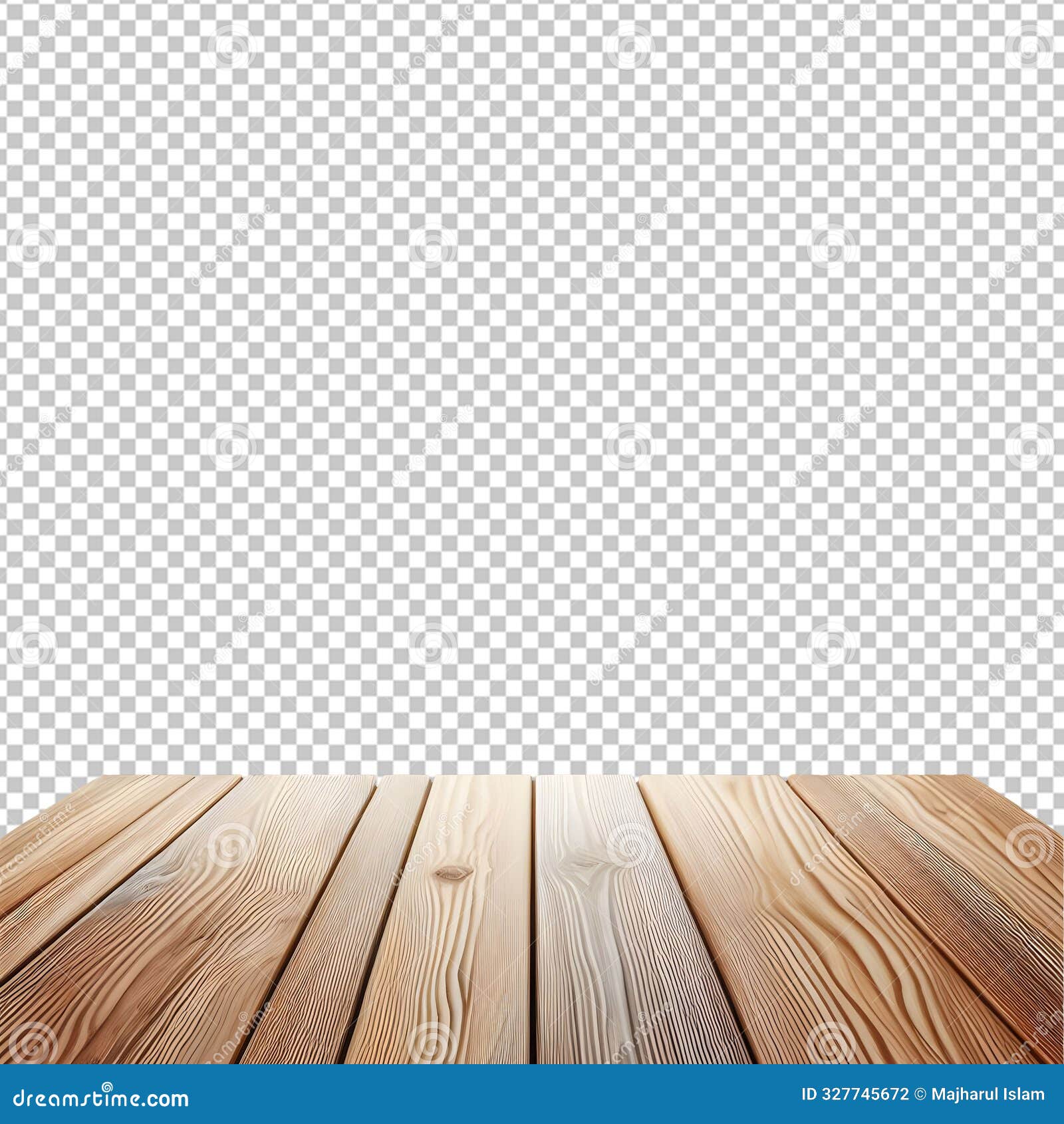 Empty Wood Table Surface Vertical Planks Isolated on Transparent ...