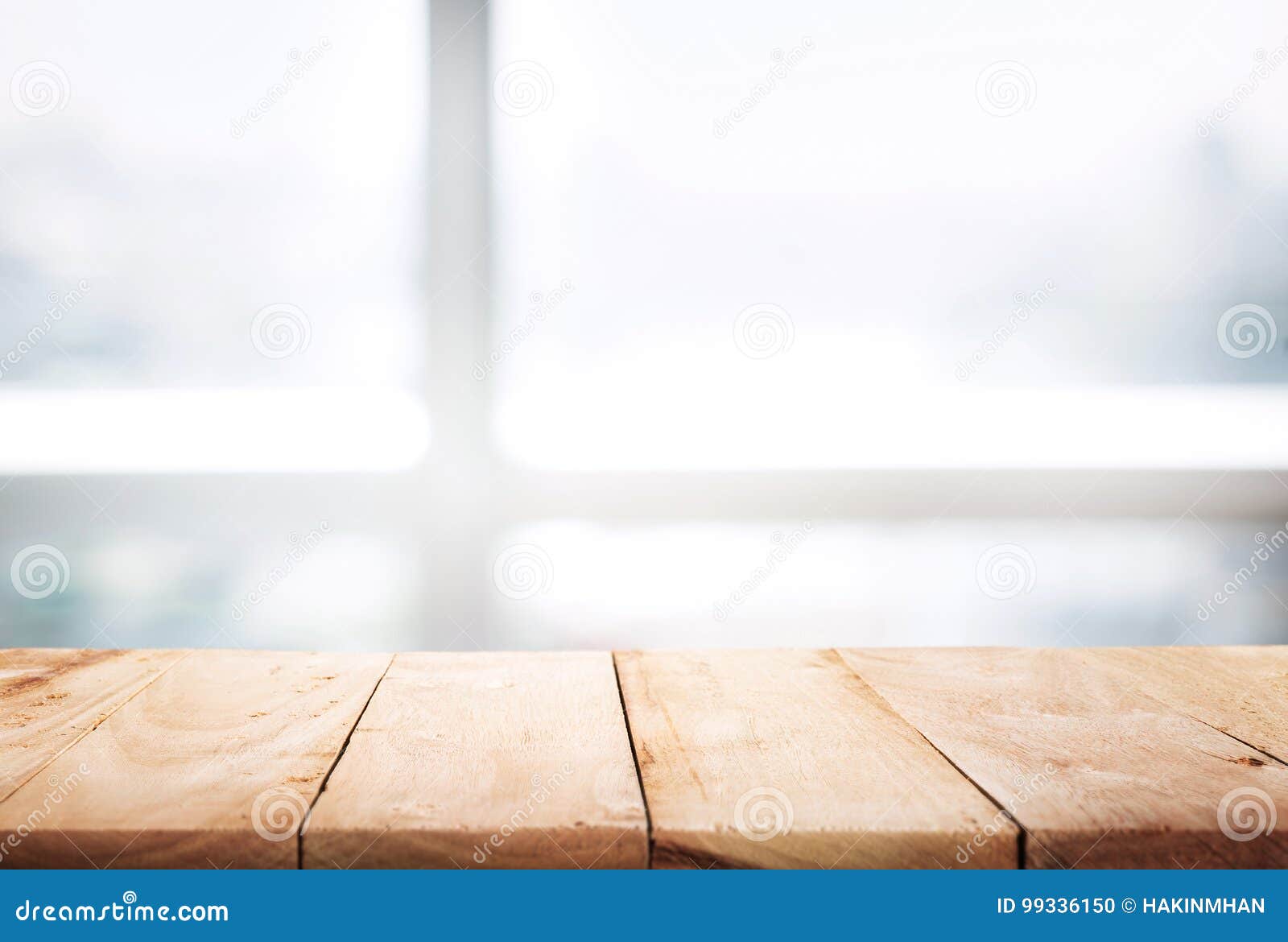 Empty of Wood Table Top on Blur of Abstract Window with Sunlight Stock ...