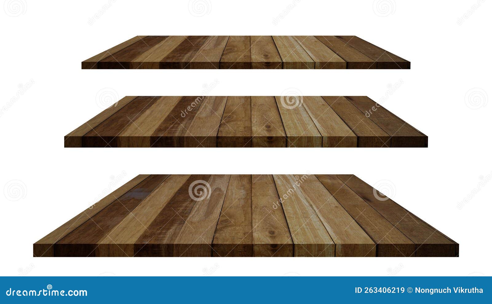 Empty Wooden Black Shelf Isolated on White. Stock Image - Image of ...