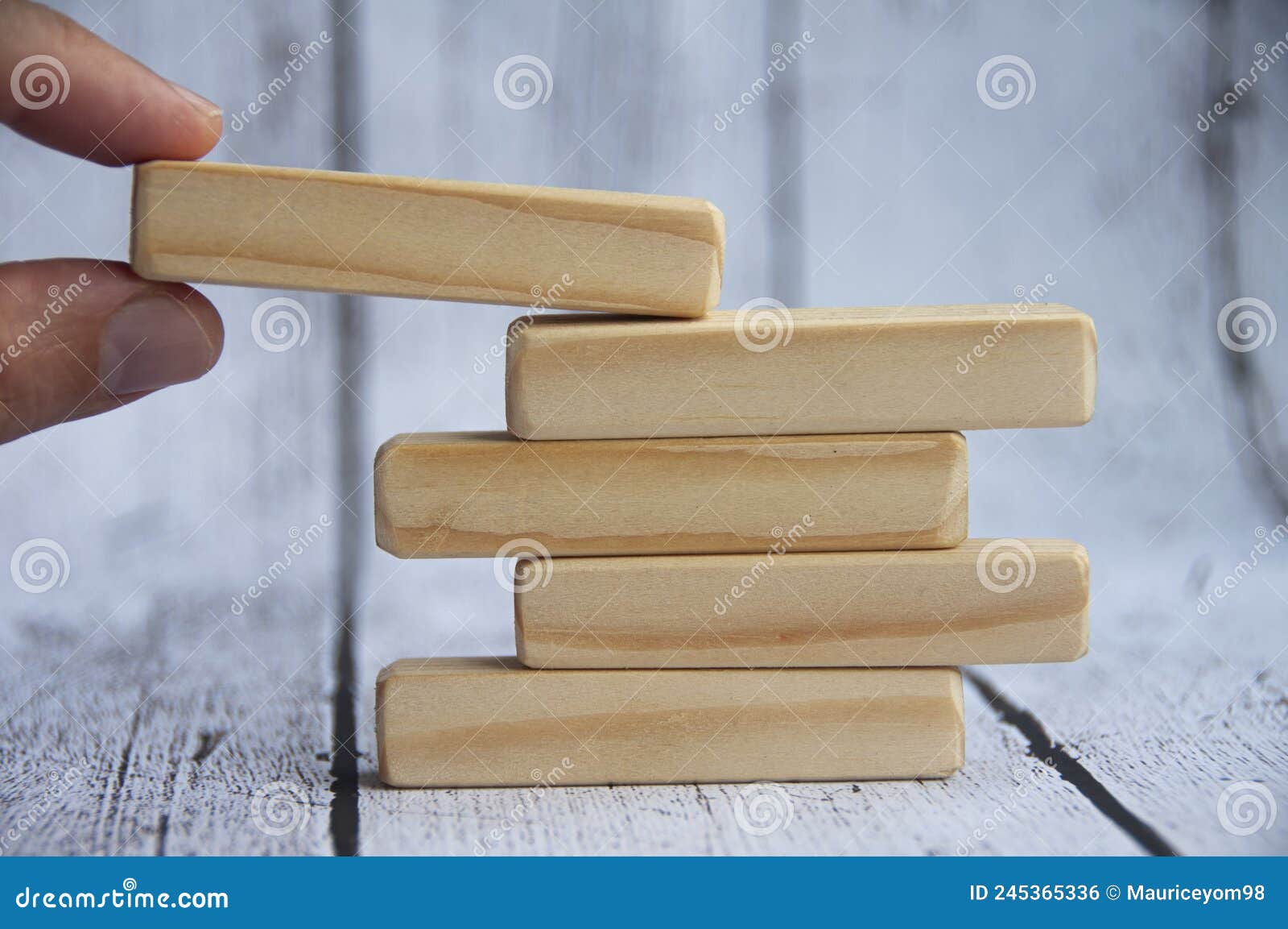 Empty Wooden Blocks for Ideas - Copy Space Concept Stock Photo - Image ...