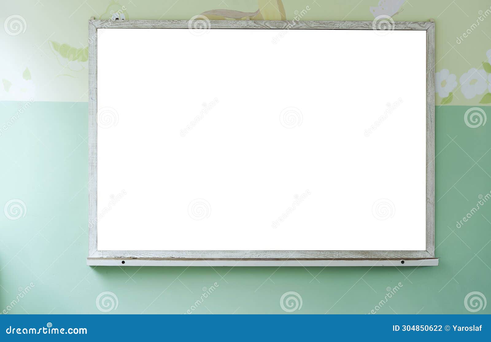 Empty Wooden Board with Copy Space for Mockup for Chalk Writing in ...